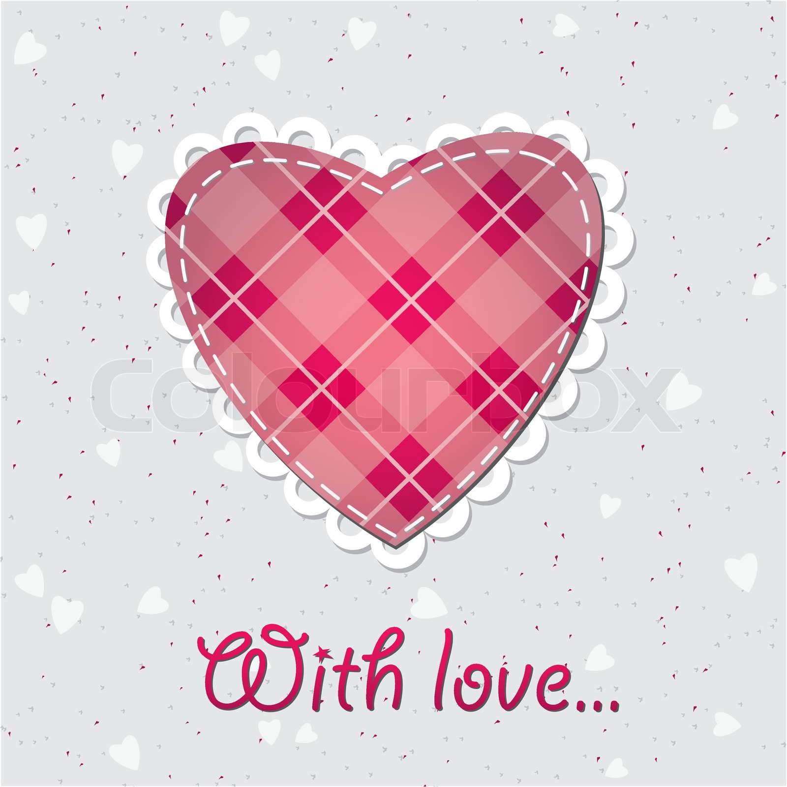 With love | Stock vector | Colourbox