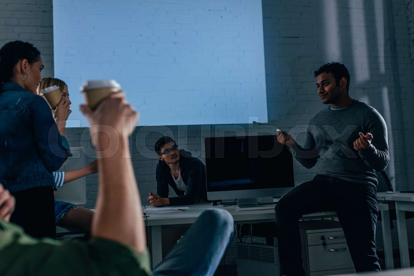 people watching presentation | Stock image | Colourbox