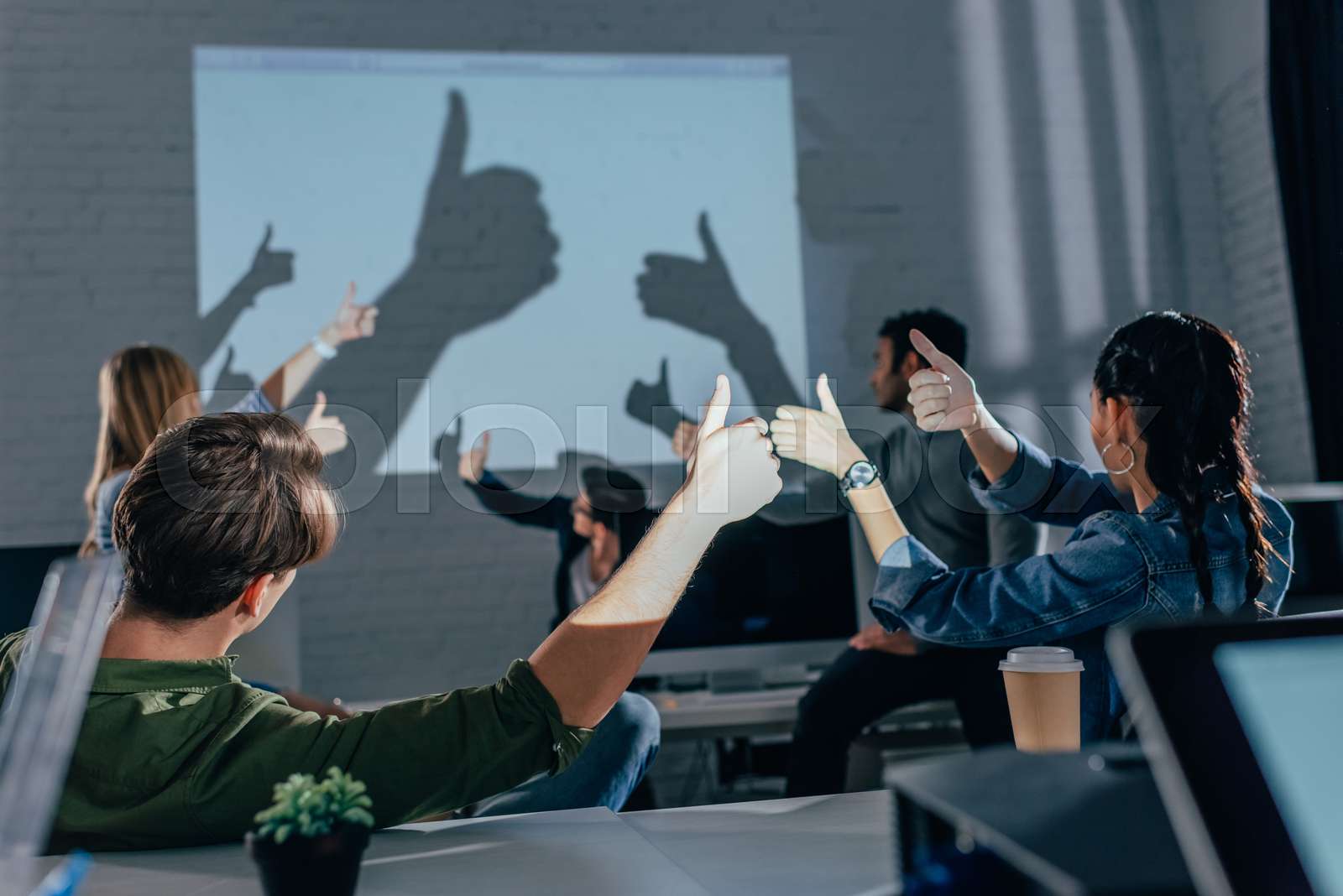 people watching presentation | Stock image | Colourbox