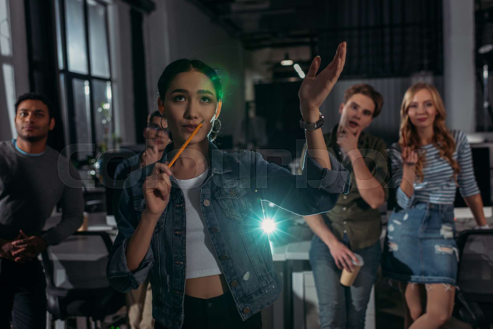 people watching presentation | Stock image | Colourbox