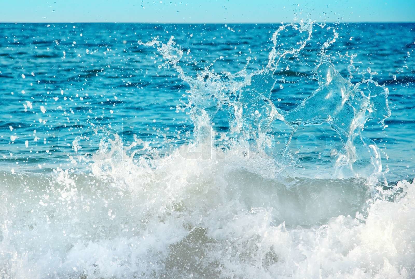 Close-up of beautiful water splash | Stock image | Colourbox