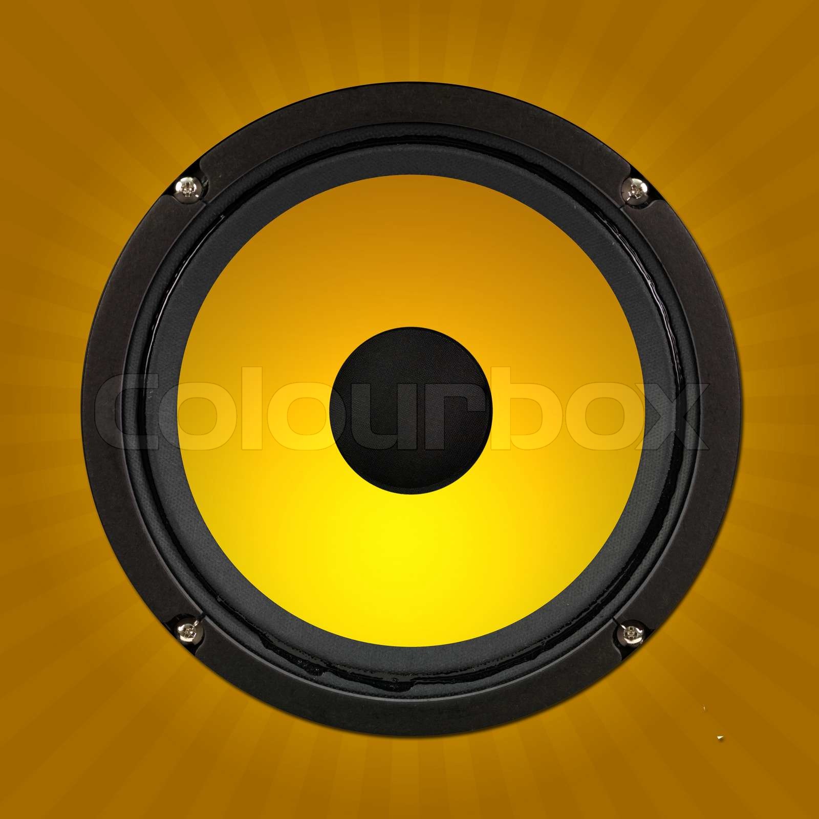 Stero speakers isolated against a solid background | Stock image ...