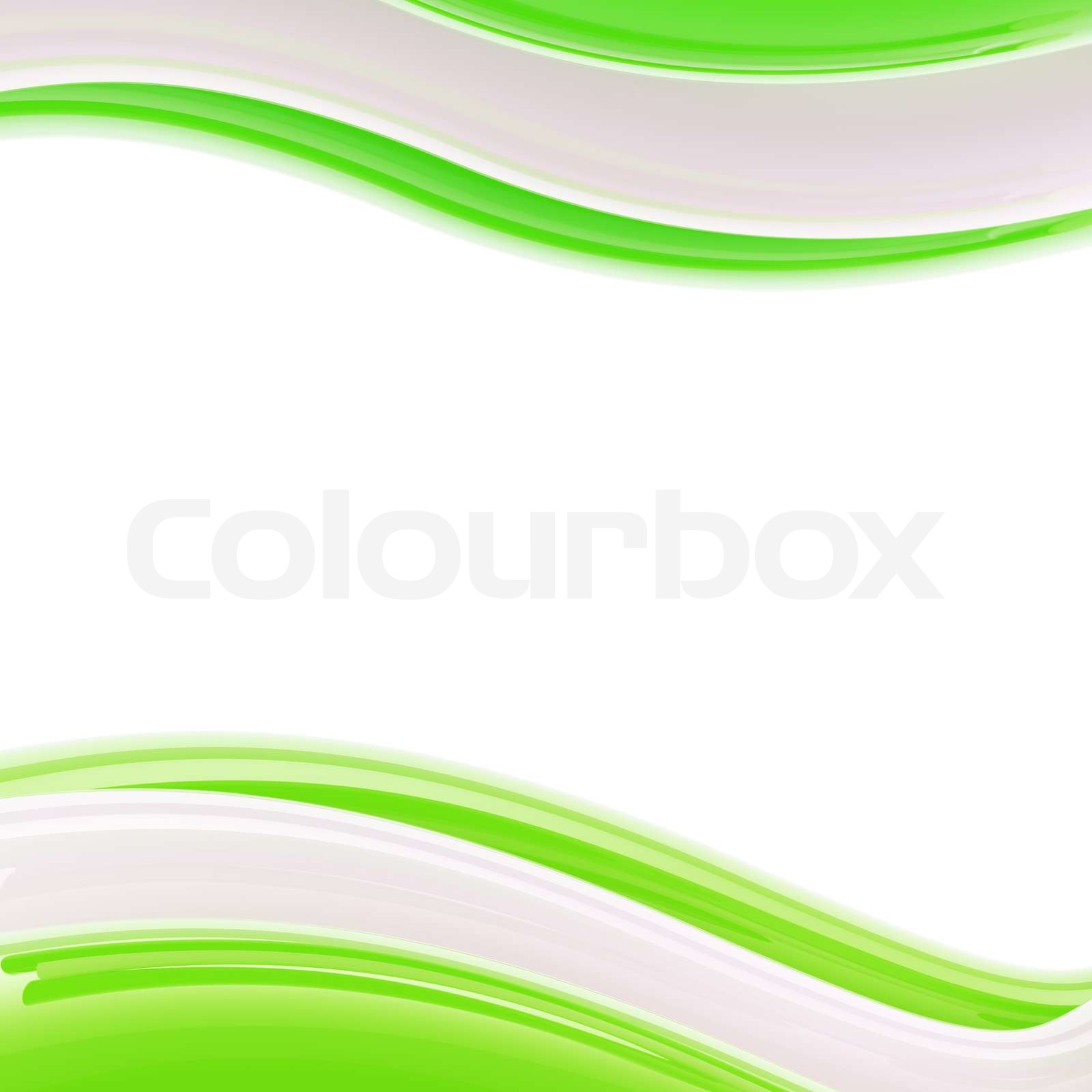 Wavy light green and white glossy bright design template, background ...