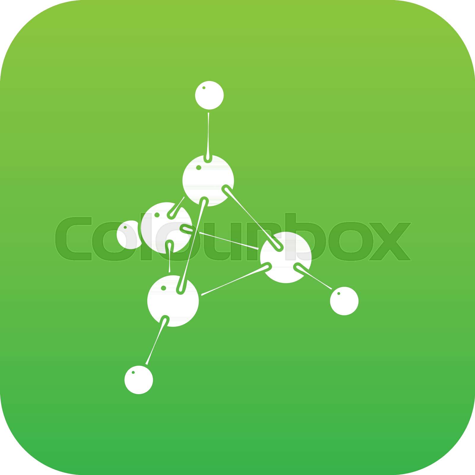 Methanol icon green vector | Stock vector | Colourbox