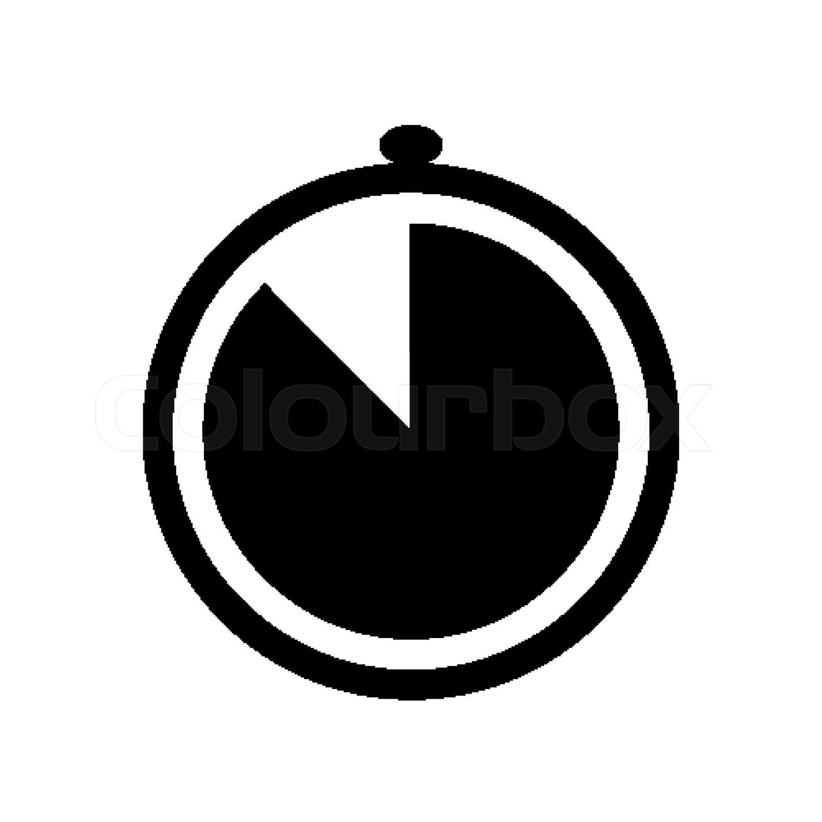 Simple stopwatch icon | Stock vector | Colourbox