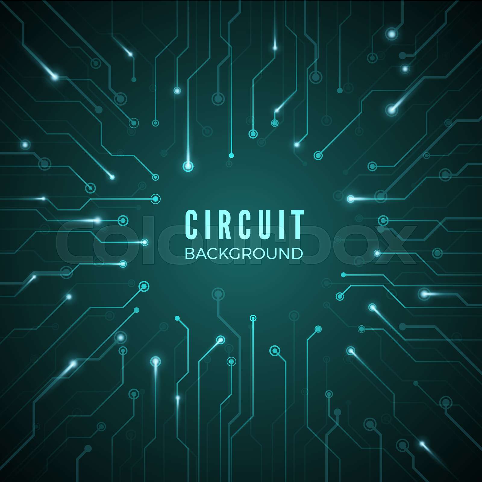 Abstract circuit background. Technological banner. design of ...