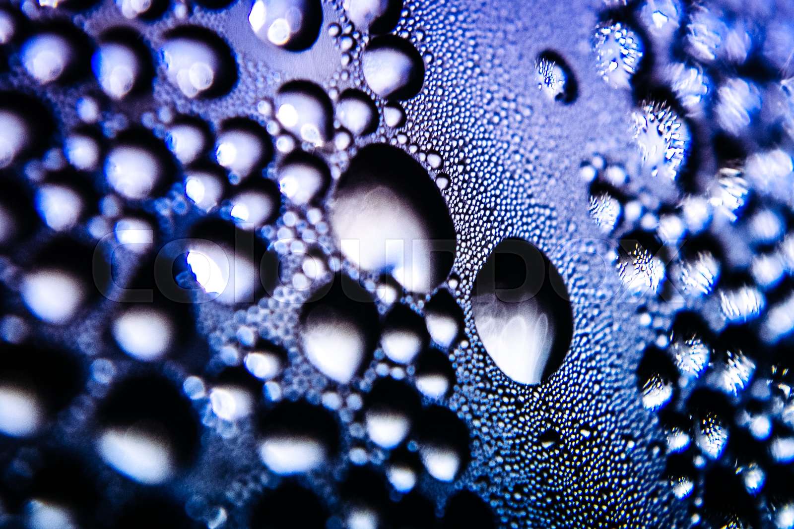 Texture of water drops on bottle | Stock image | Colourbox
