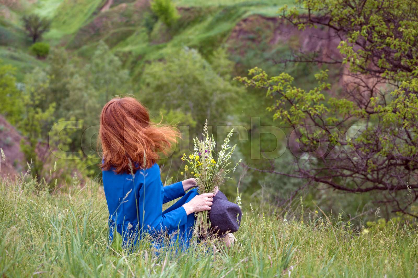 girl walks outdoor | Stock image | Colourbox