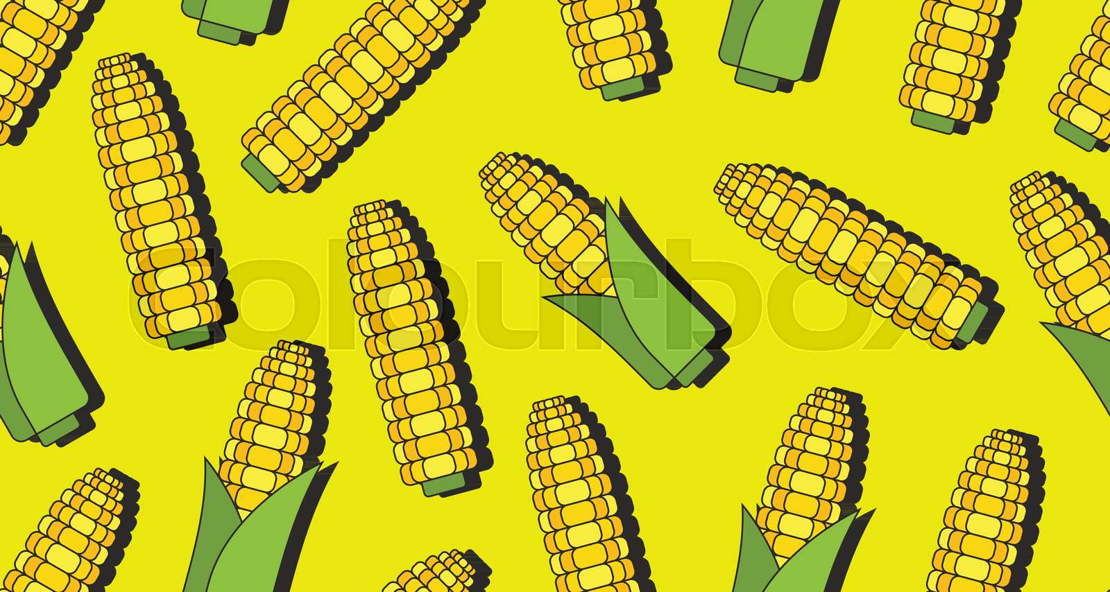 Seamless pattern with corn | Stock vector | Colourbox