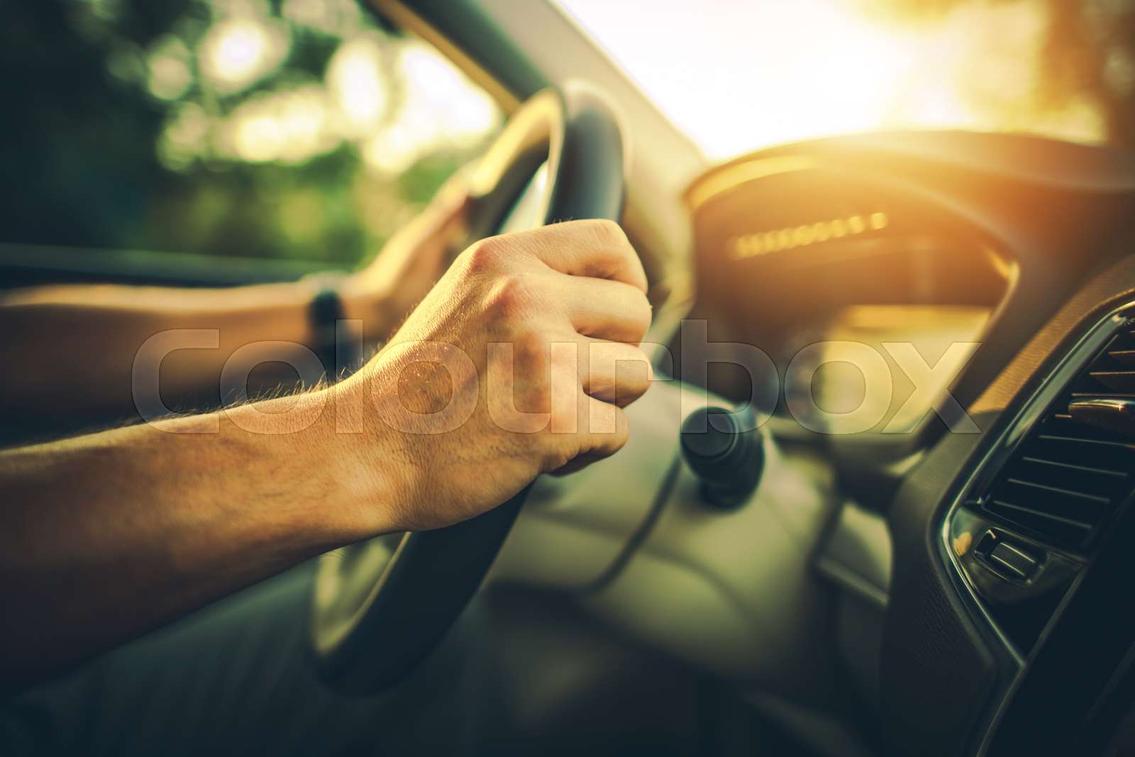 Hands on the Car Wheel | Stock image | Colourbox