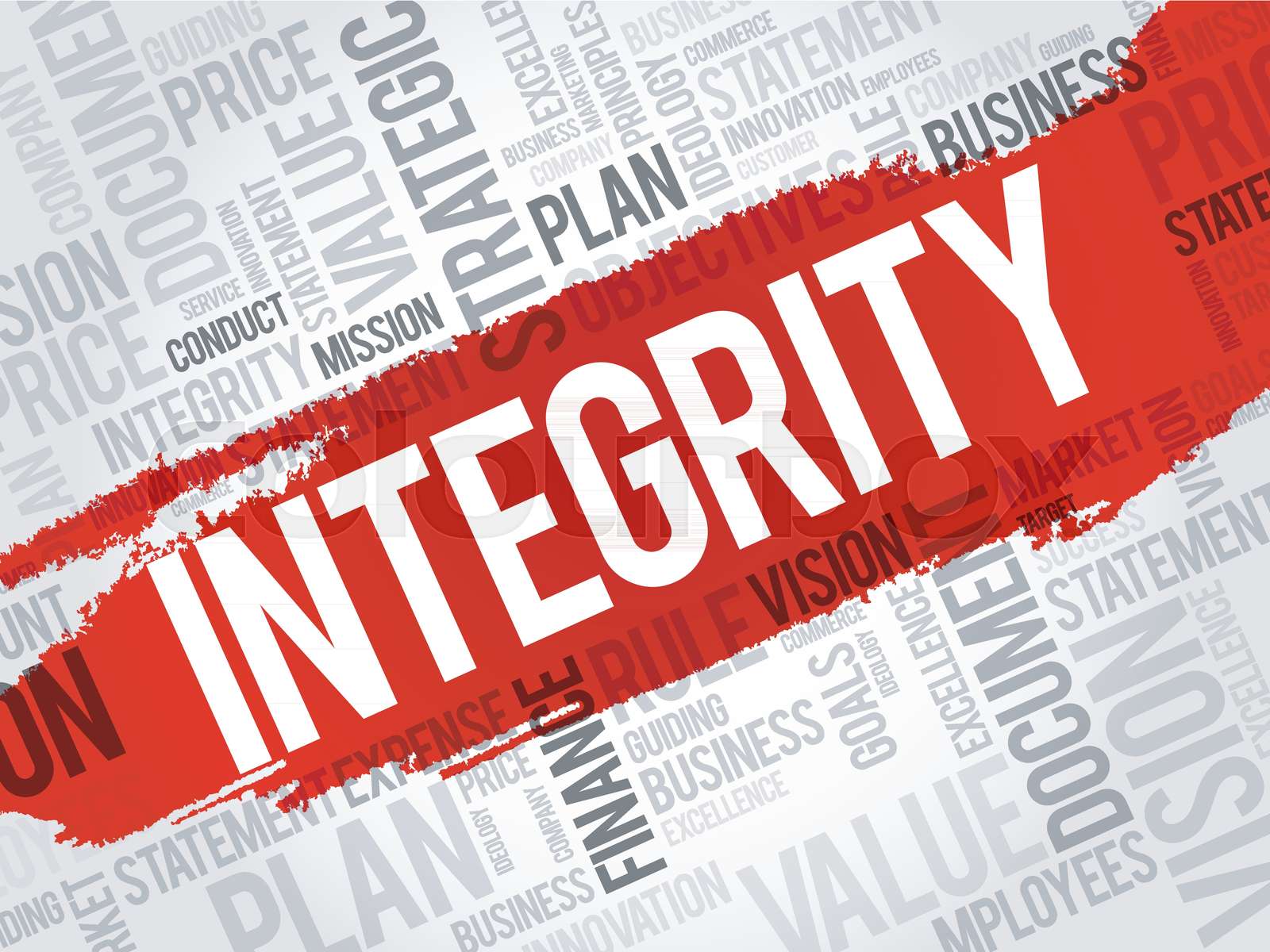 Integrity word cloud collage | Stock vector | Colourbox