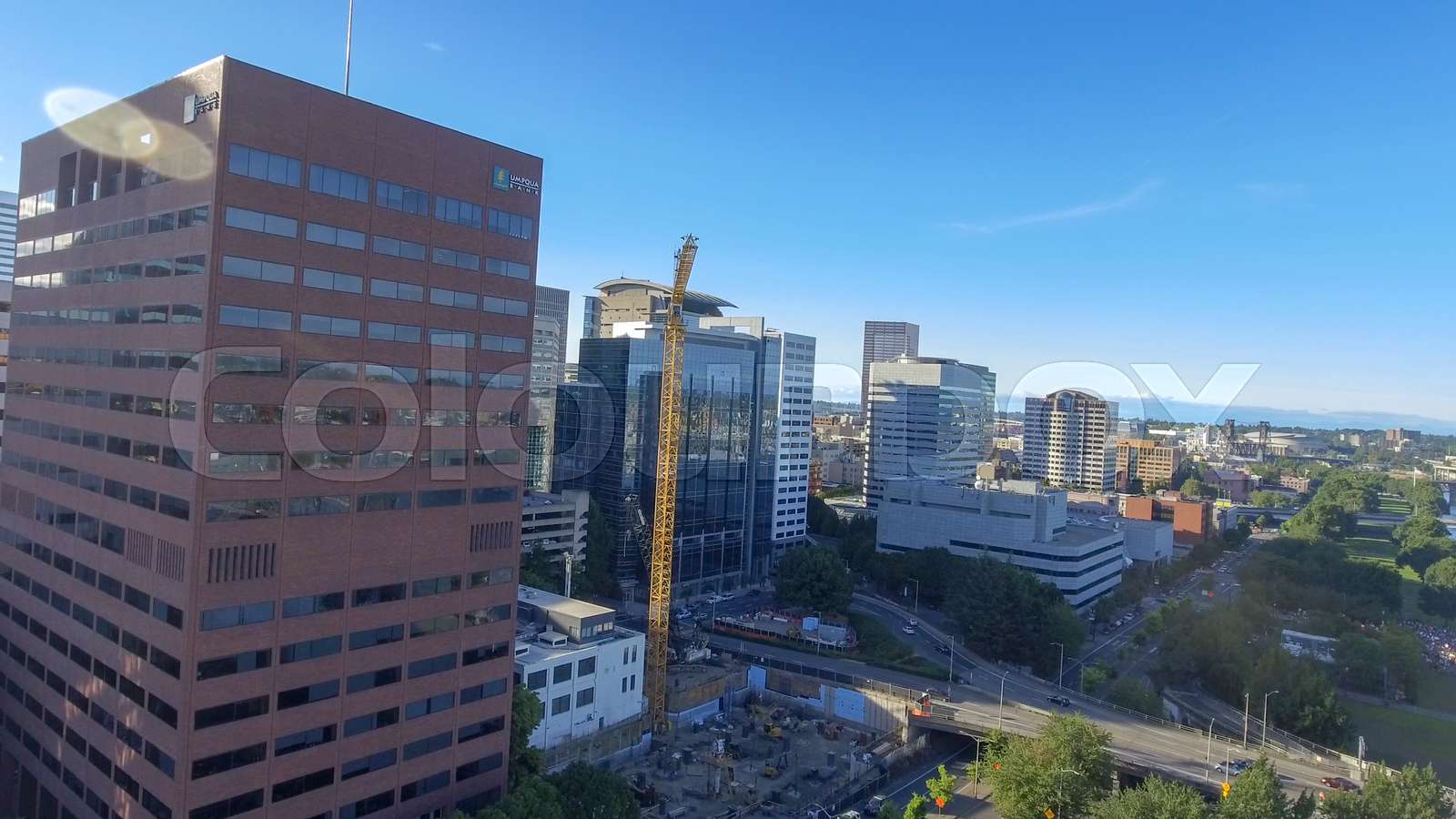 Aerial view of Portland, Oregon | Stock image | Colourbox