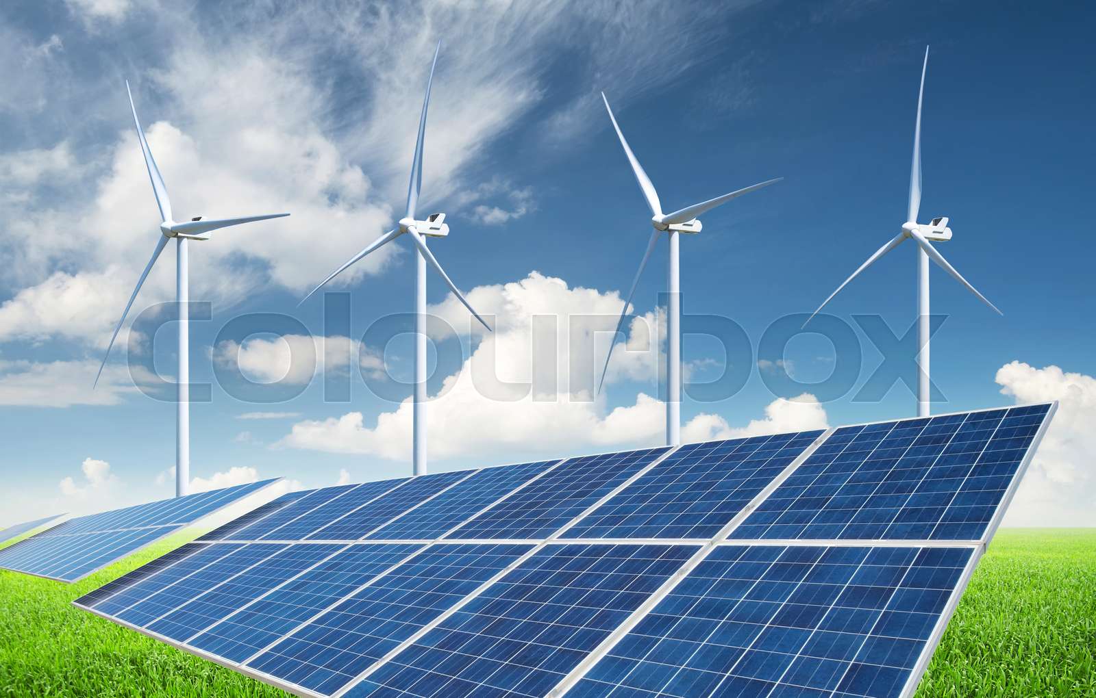 Alternative energy concept and idea | Stock image | Colourbox