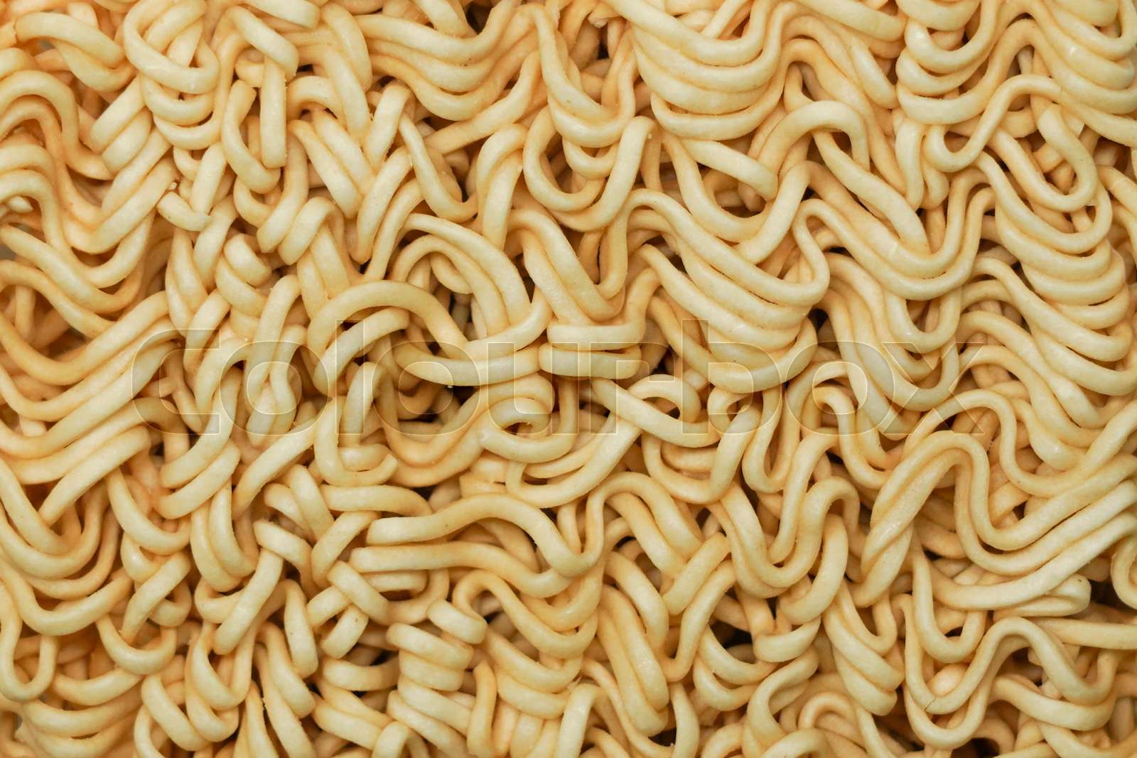 close-up on instant noodle | Stock image | Colourbox