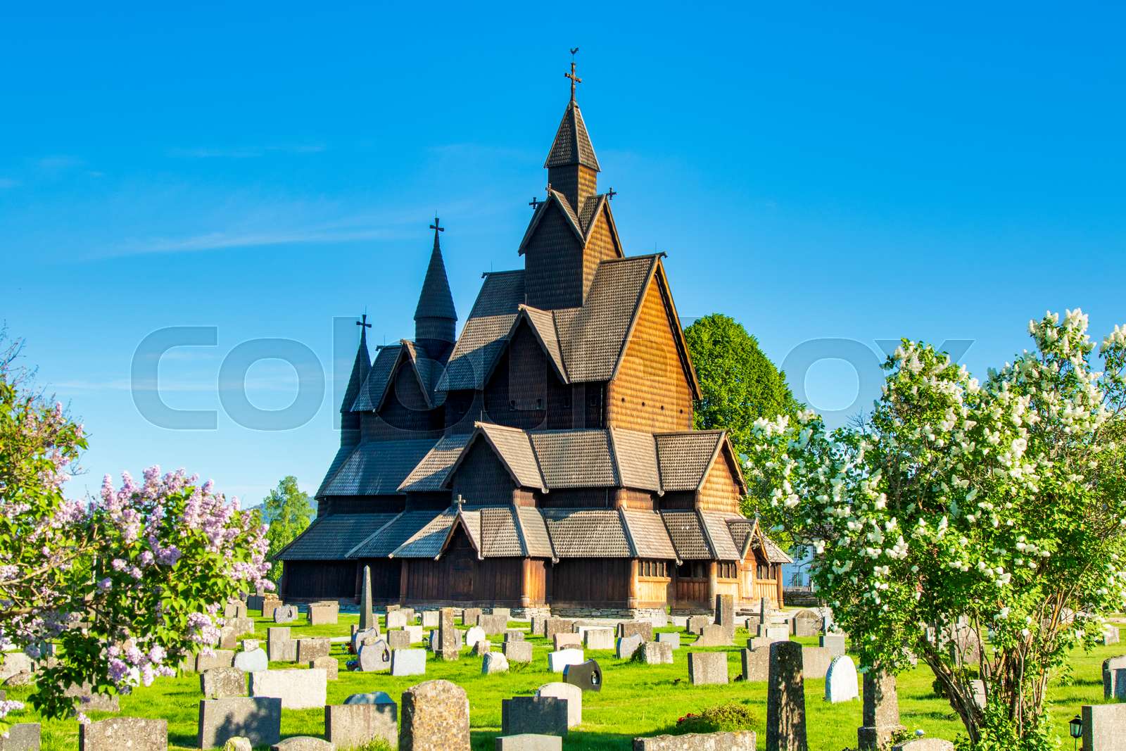 Heddal Stav Church in Notodden in Norway | Stock image | Colourbox