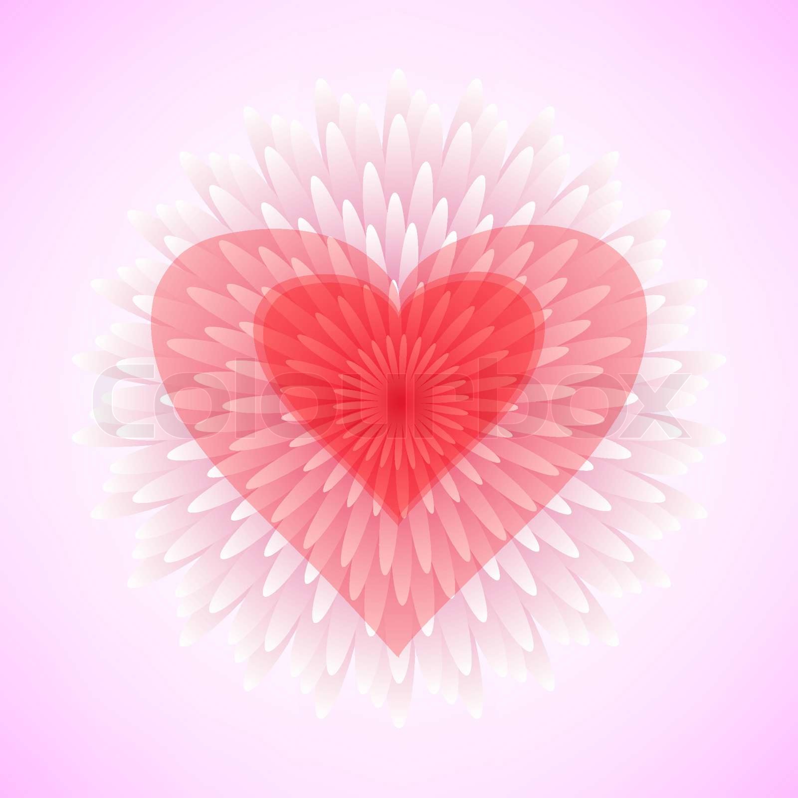 flower heart, love concept, vector | Stock vector | Colourbox