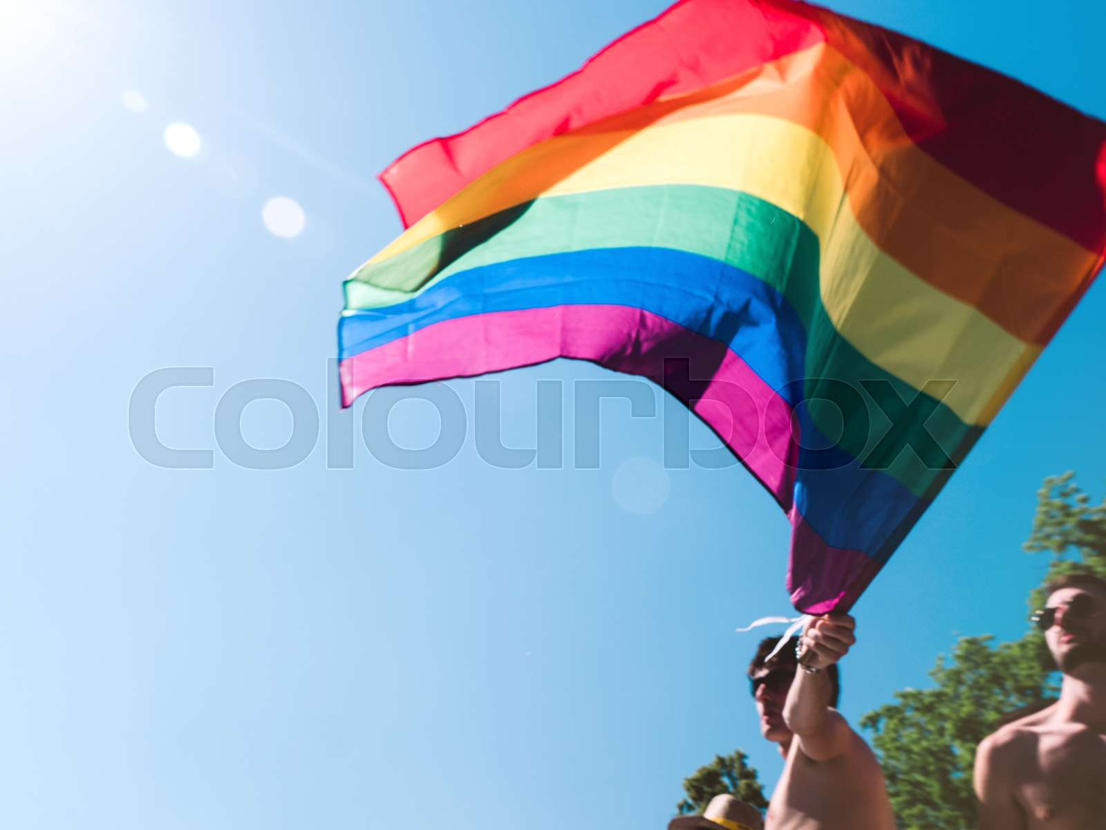 Rainbow flag best pride emotions | Stock image | Colourbox