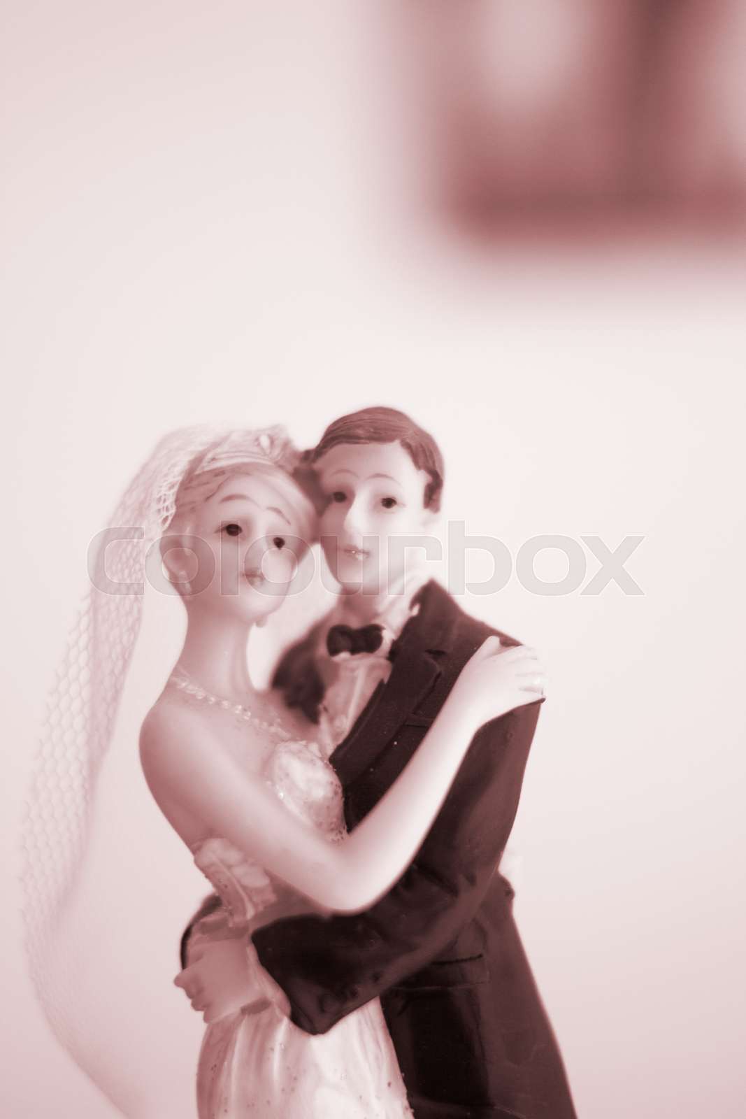 Wedding couple marriage dolls | Stock image | Colourbox