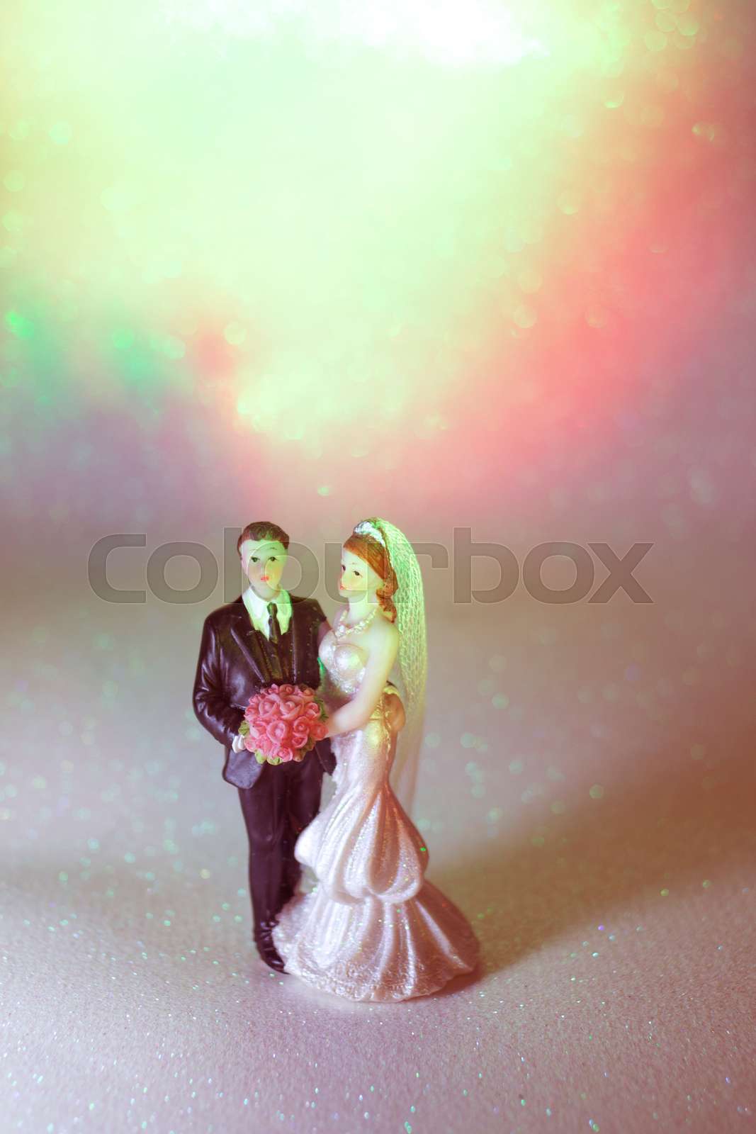 Wedding couple marriage dolls | Stock image | Colourbox