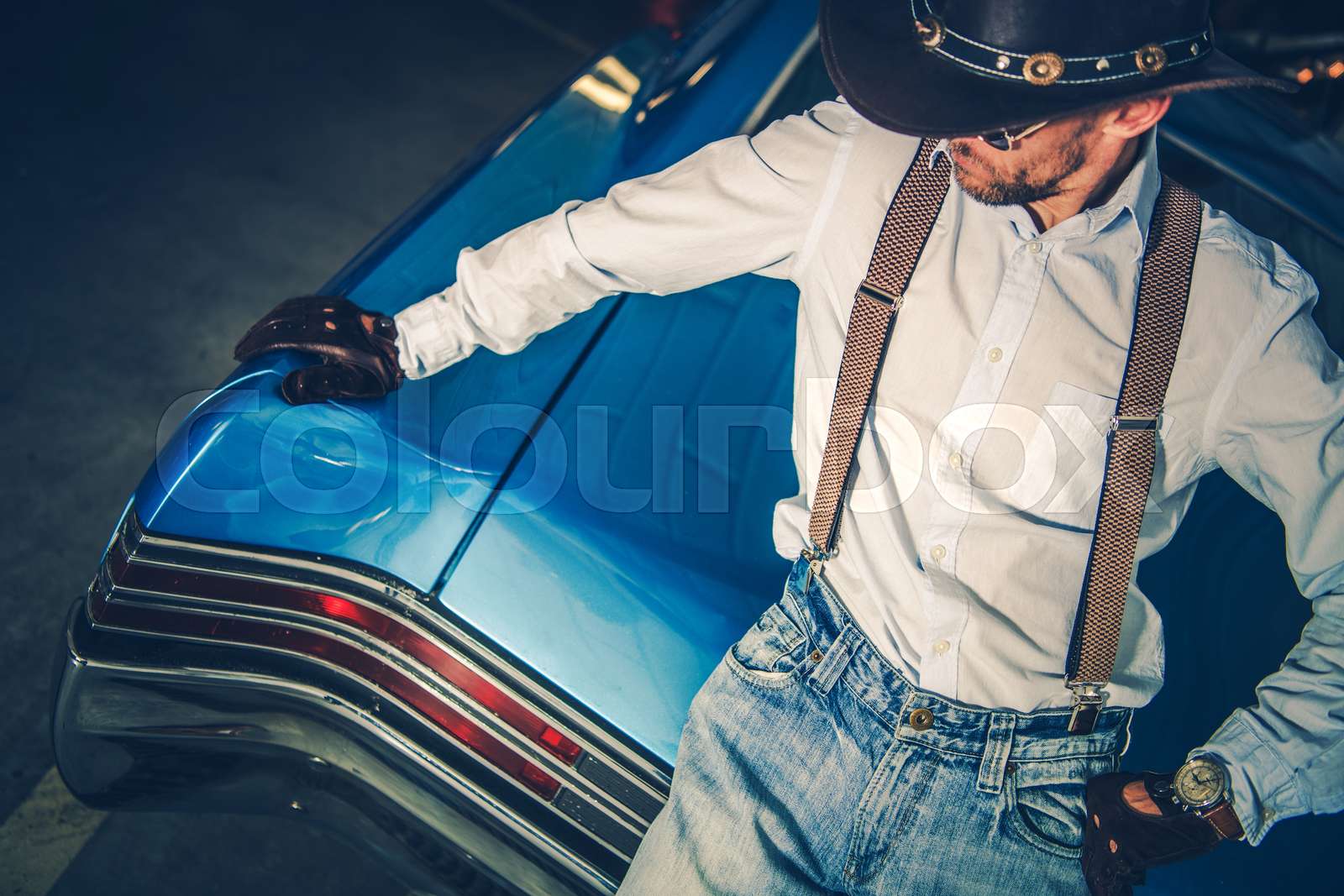Young Cowboy Driver | Stock image | Colourbox