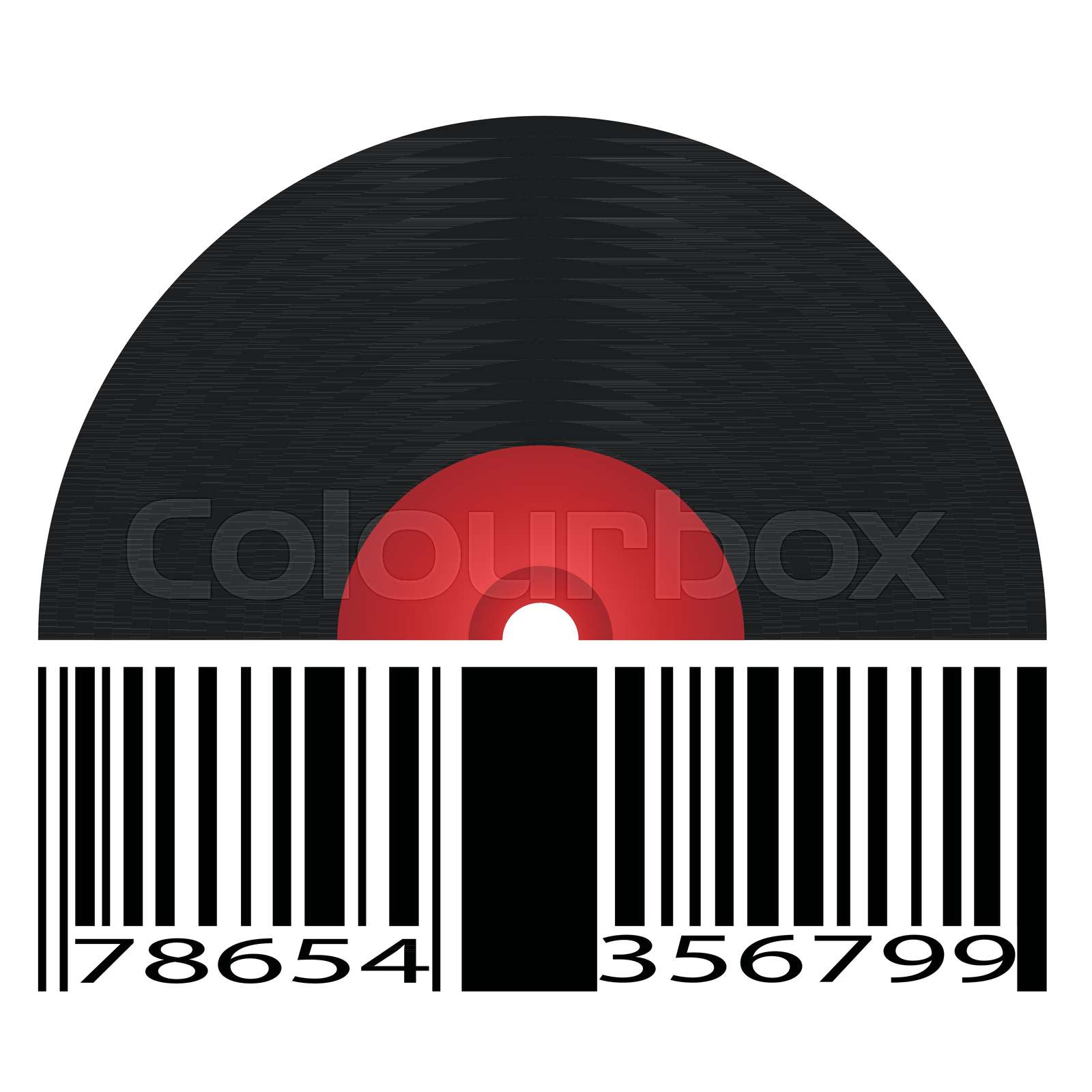 black record barcode | Stock vector | Colourbox