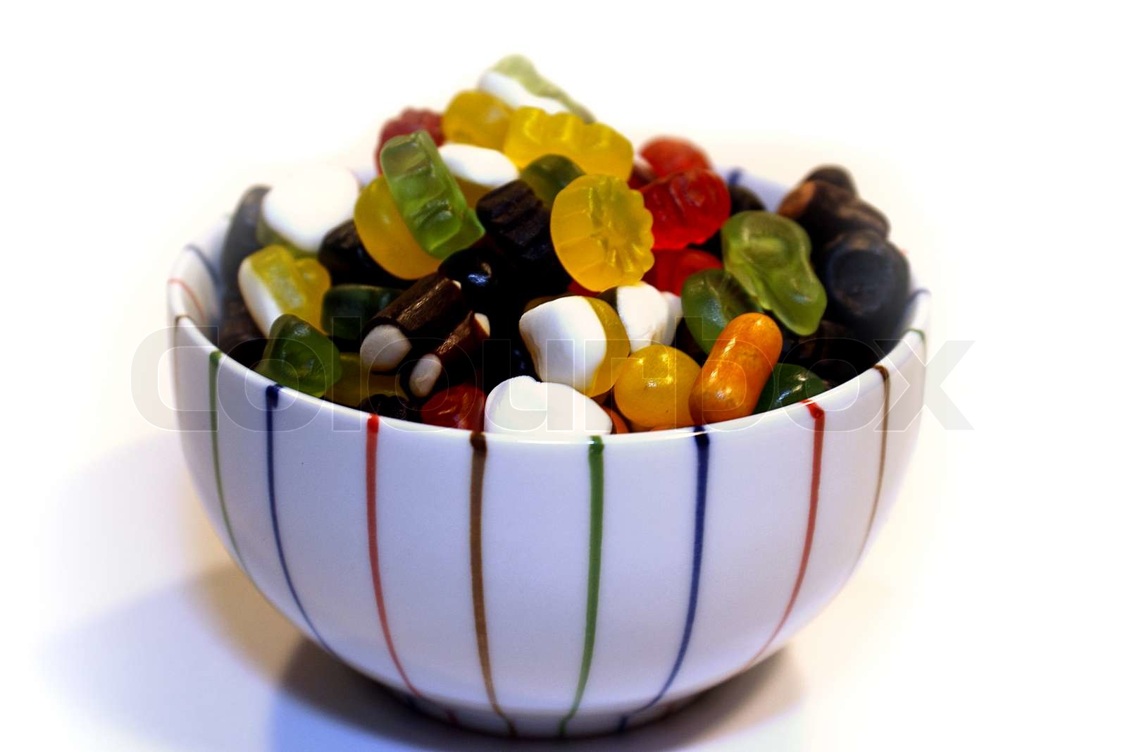 slik, skål, lakrids | Stock foto | Colourbox