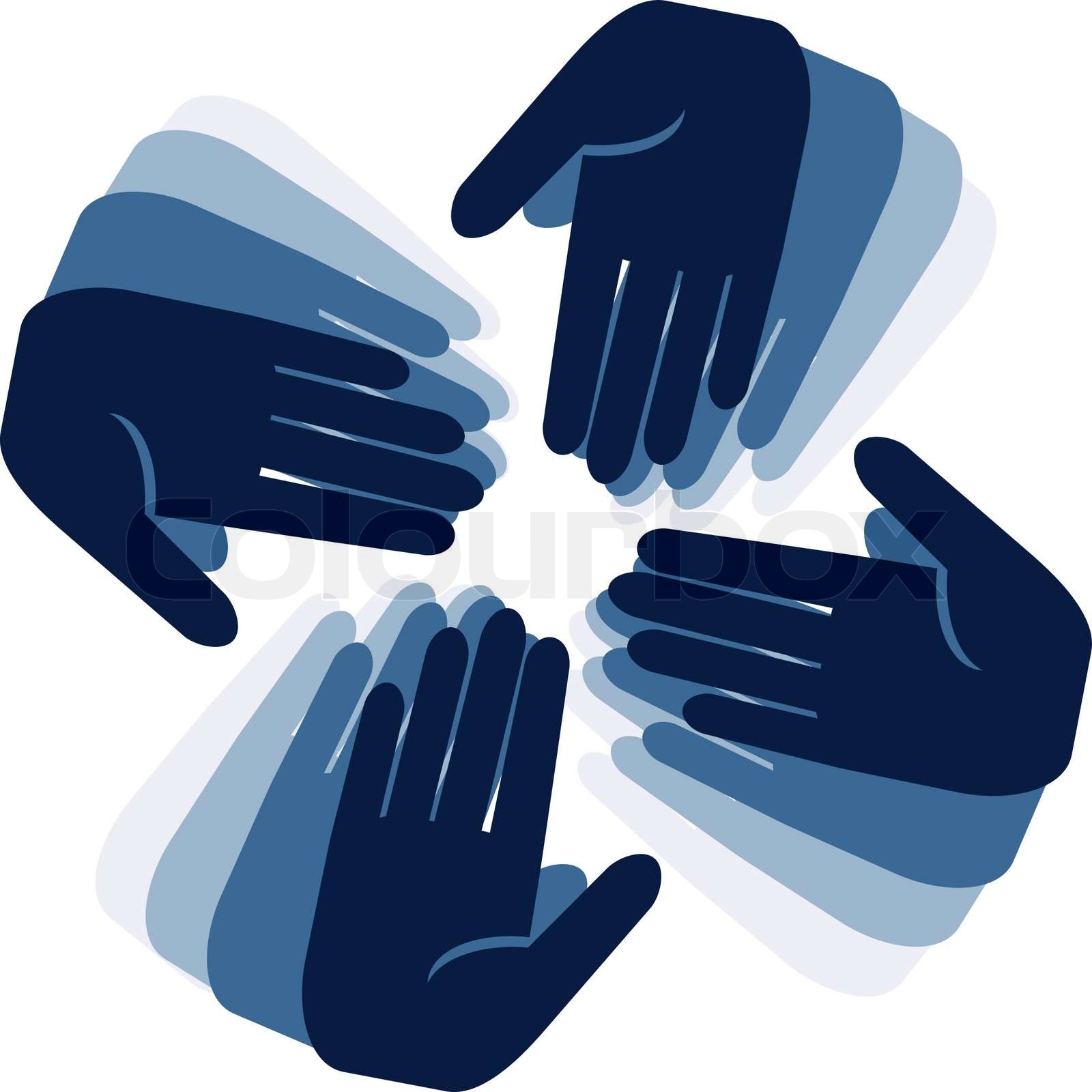 hands connecting | Stock vector | Colourbox