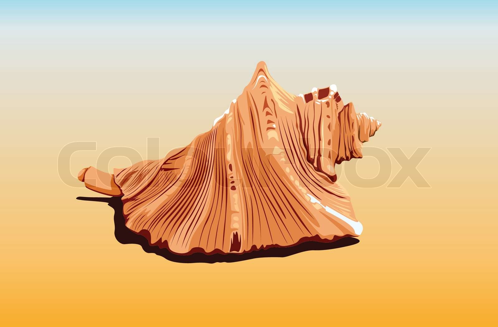 vector, sea, sand | Stock vector | Colourbox