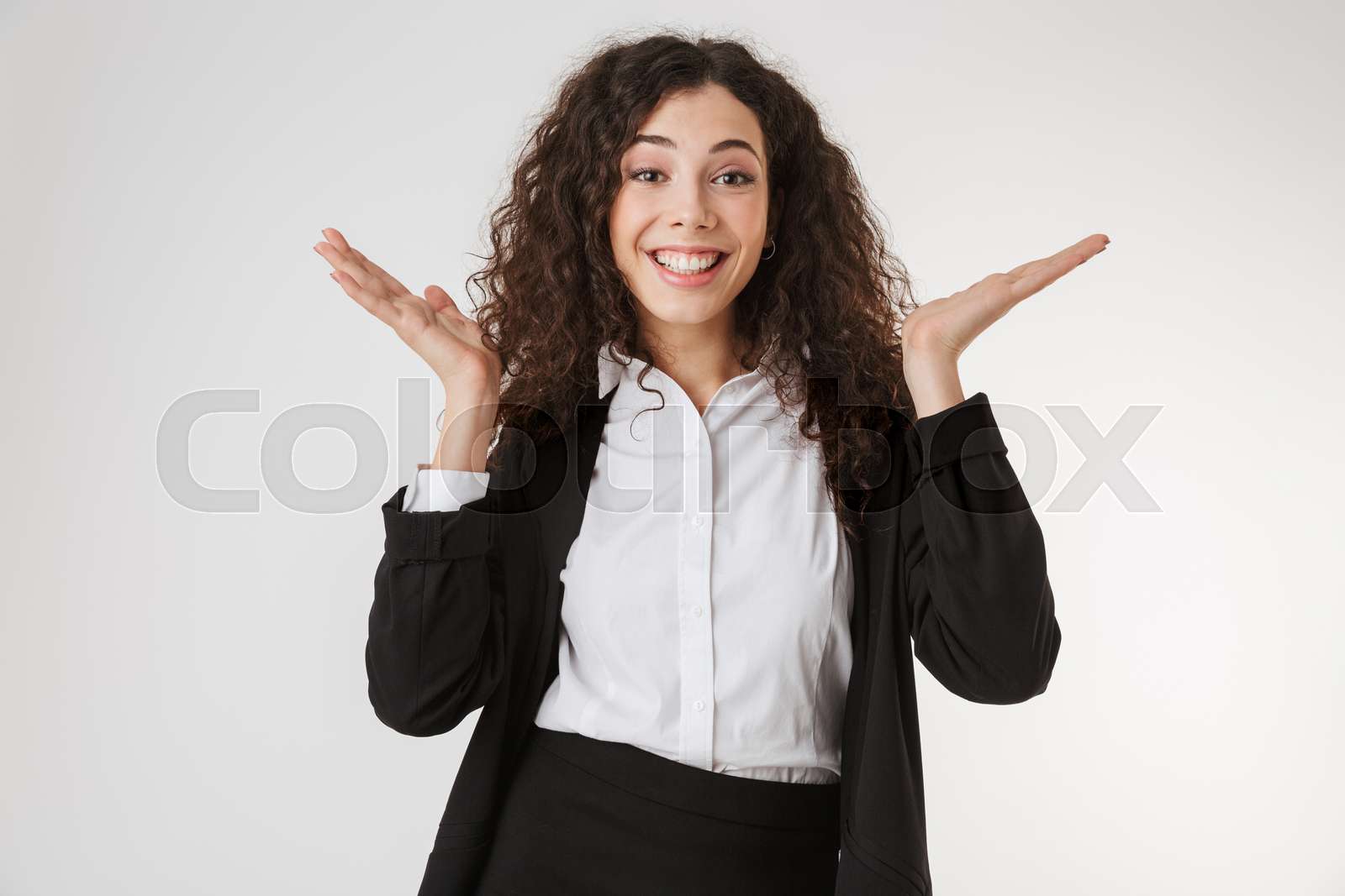Portrait of a confused young businesswoman | Stock image | Colourbox