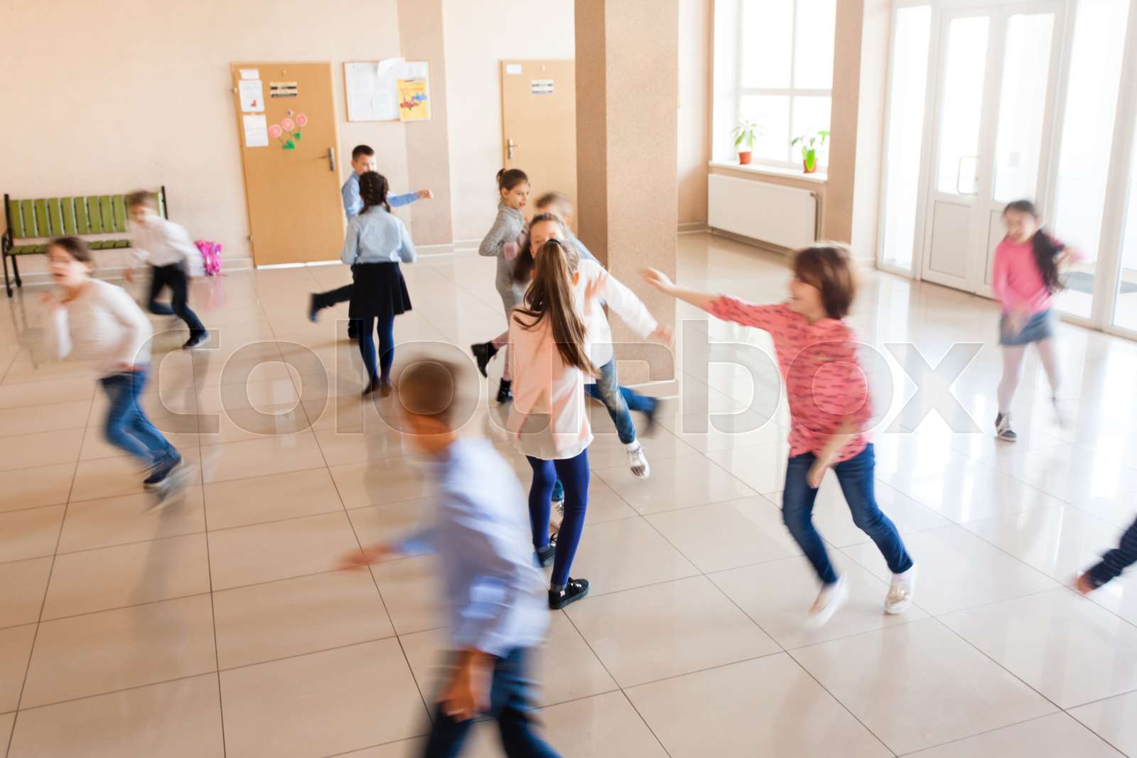 Children during break | Stock image | Colourbox