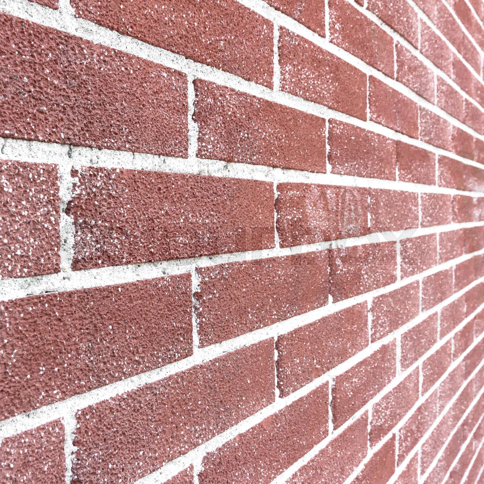 Close up of brick wall ending in infinity | Stock image | Colourbox