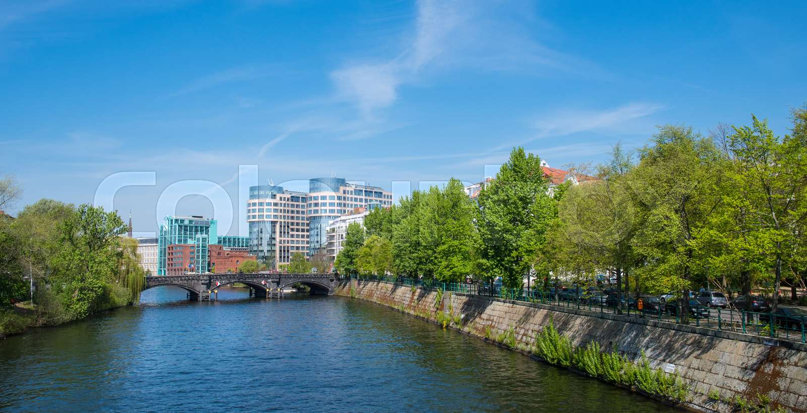 The banks of Spree river in Germany | Stock image | Colourbox