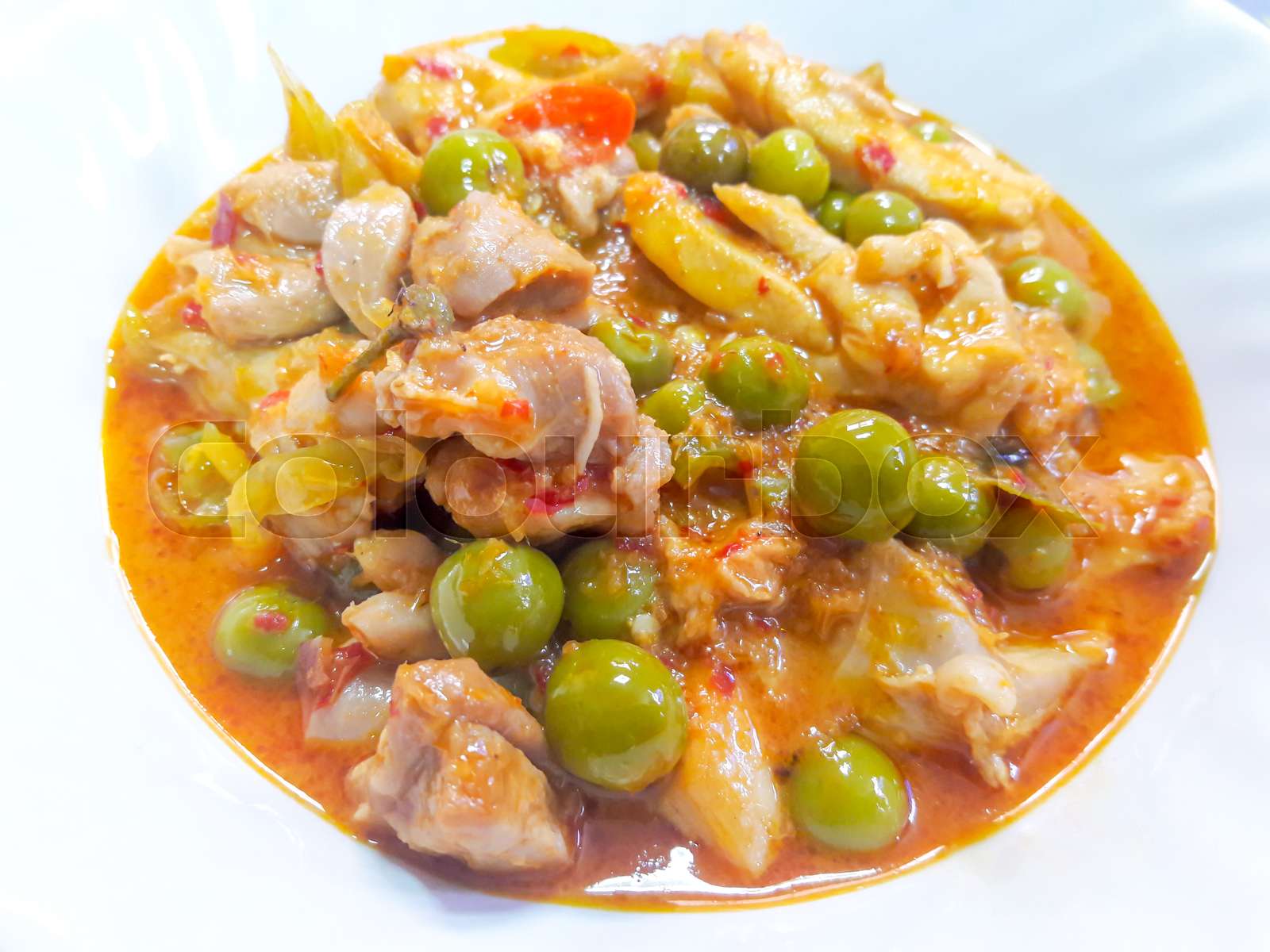 Phanaeng Curry Chicken ,Thai Food. | Stock image | Colourbox