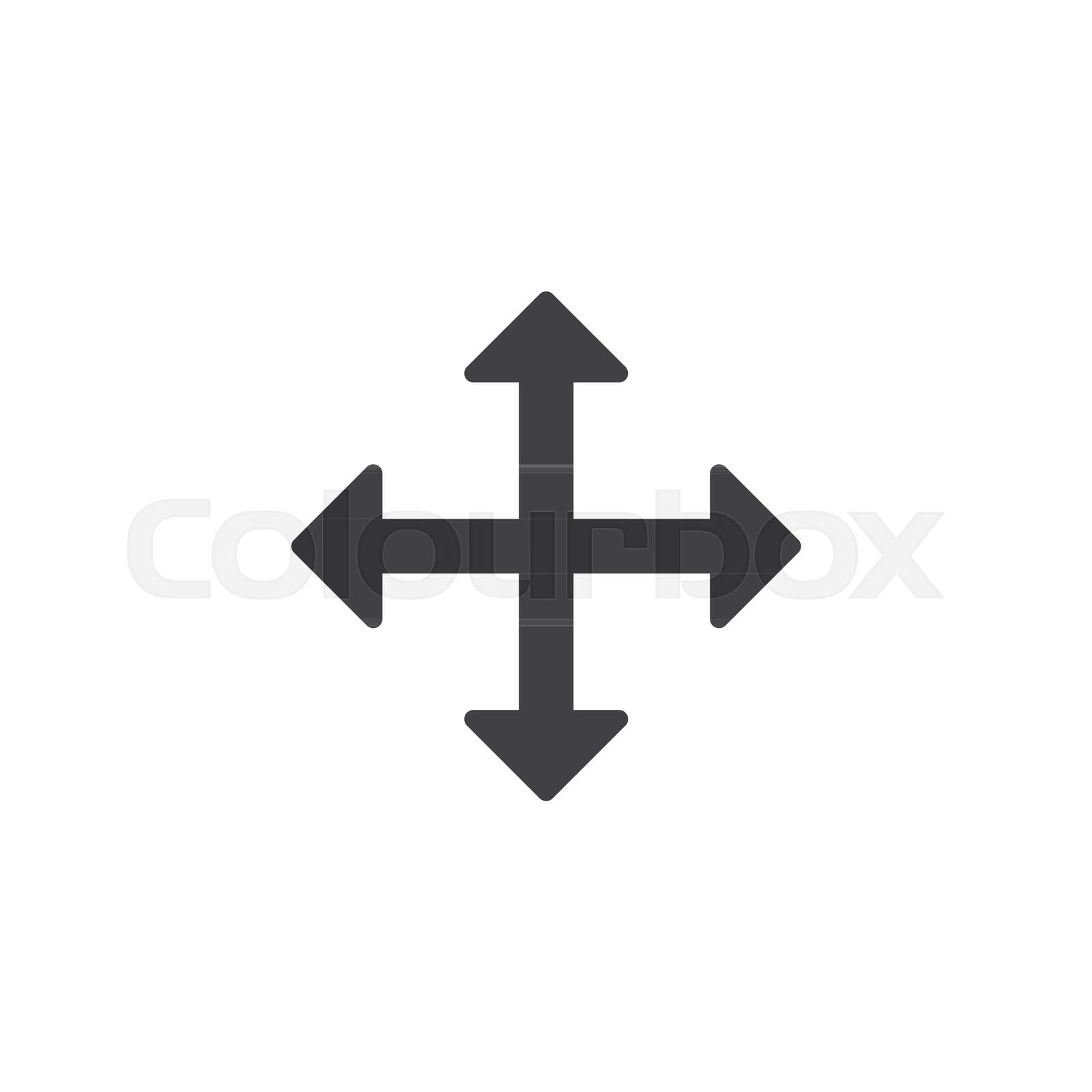 Joystick arrows vector icon | Stock vector | Colourbox