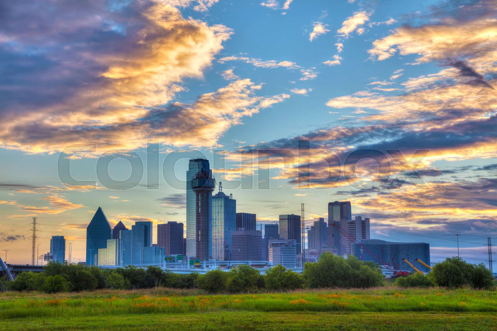 Overview of downtown Dallas | Stock image | Colourbox