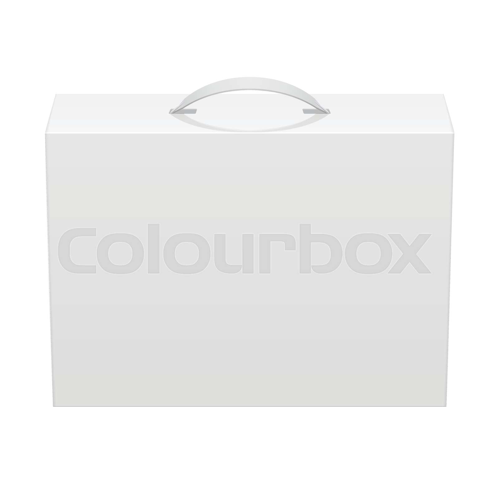 Package Cardboard Box with a handle. | Stock vector | Colourbox