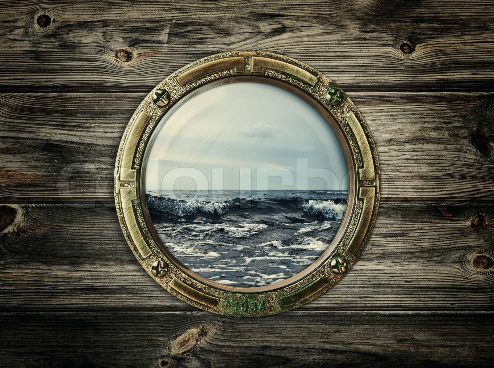 Bullauge mit Blick auf das Meer | Stock Bild | Colourbox