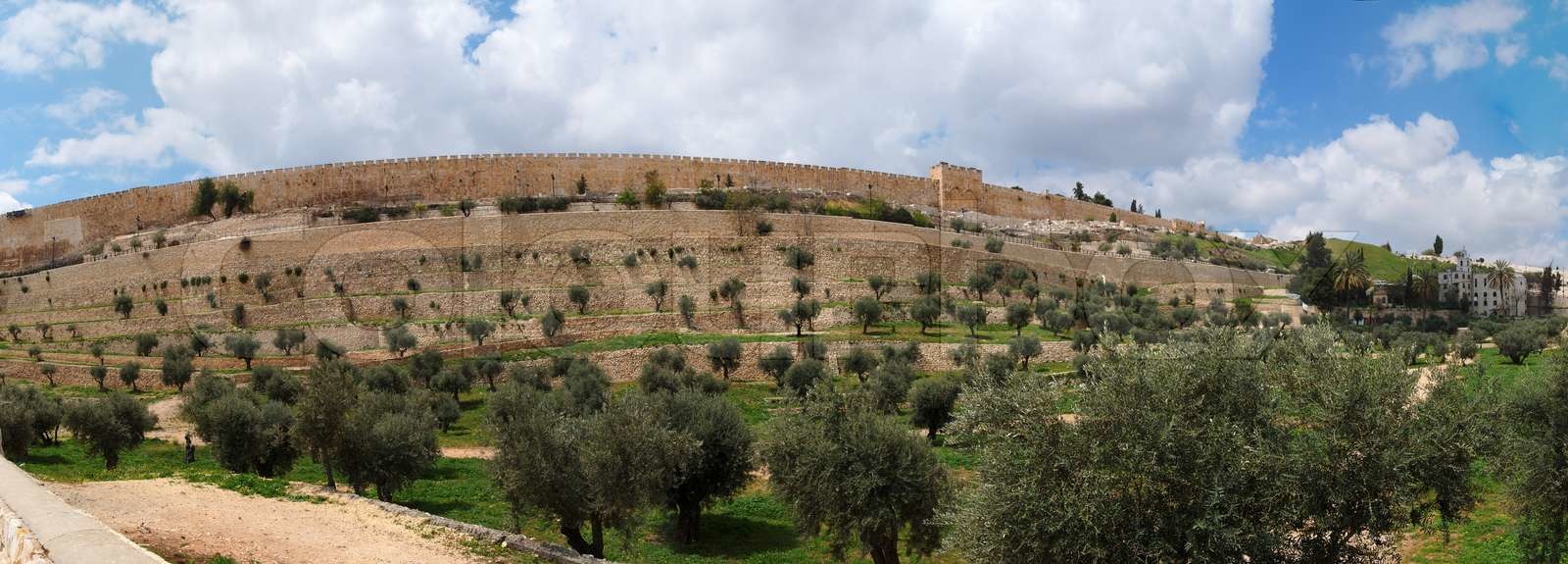 Panorama des Kidron -Tal und der Tempelberg in Jerusalem | Stock Bild ...