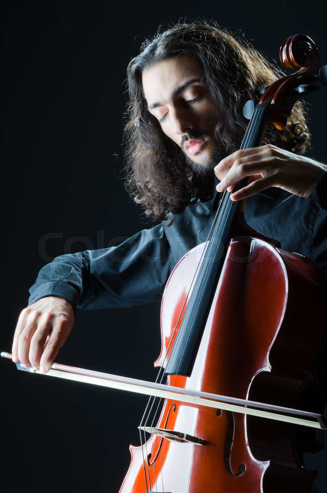 Man playing the cello | Stock image | Colourbox