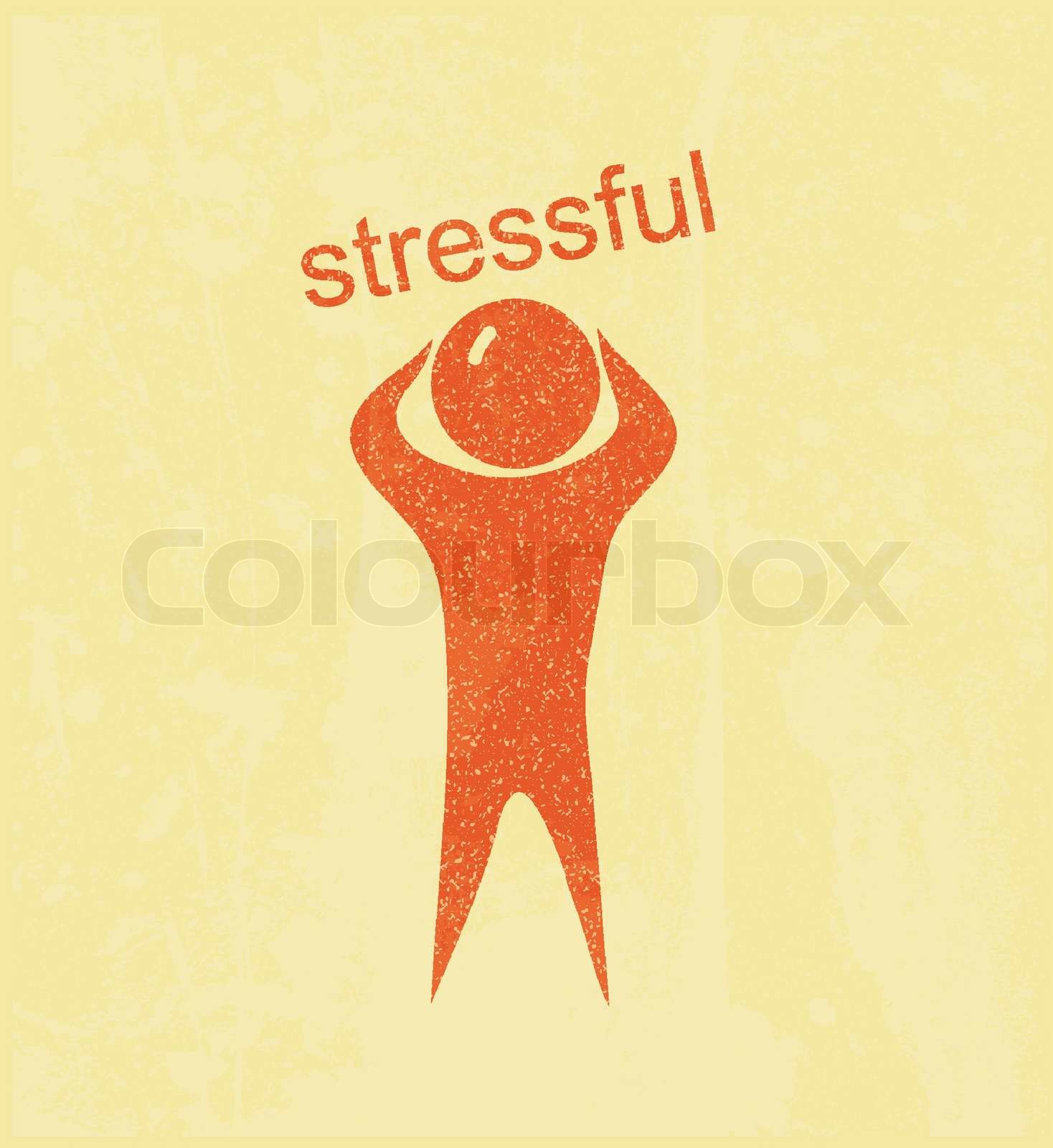 stressig. Retro poster | Stock-Vektor | Colourbox