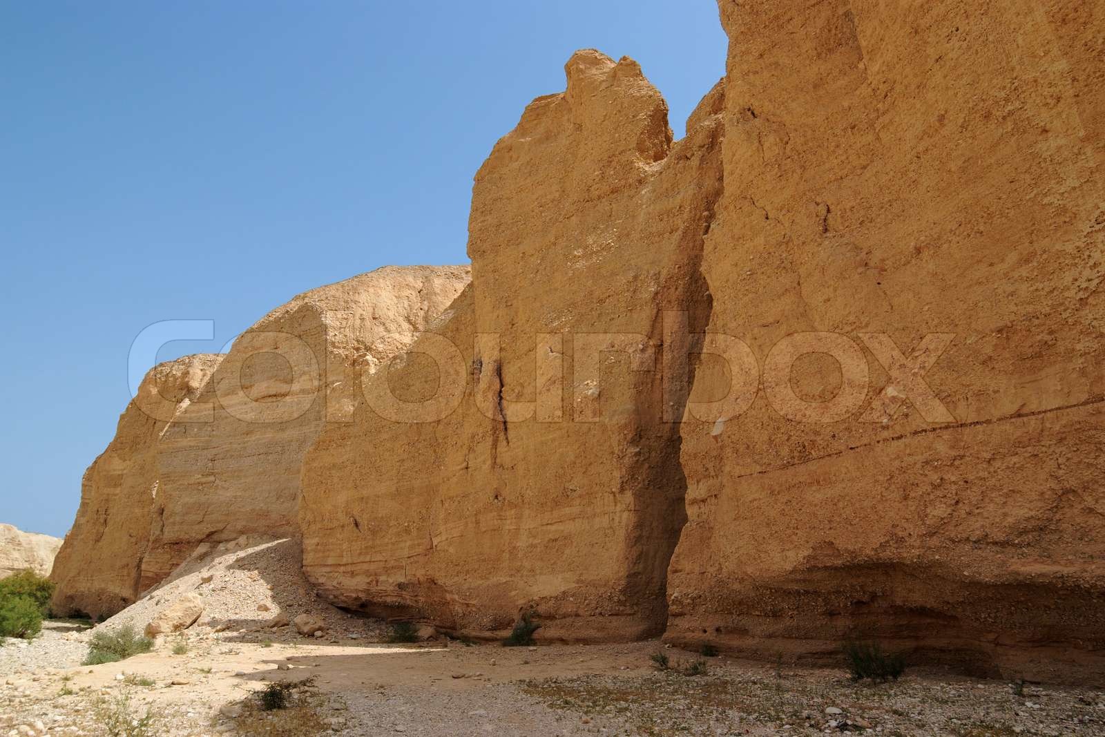 Stone wall in the desert | Stock image | Colourbox