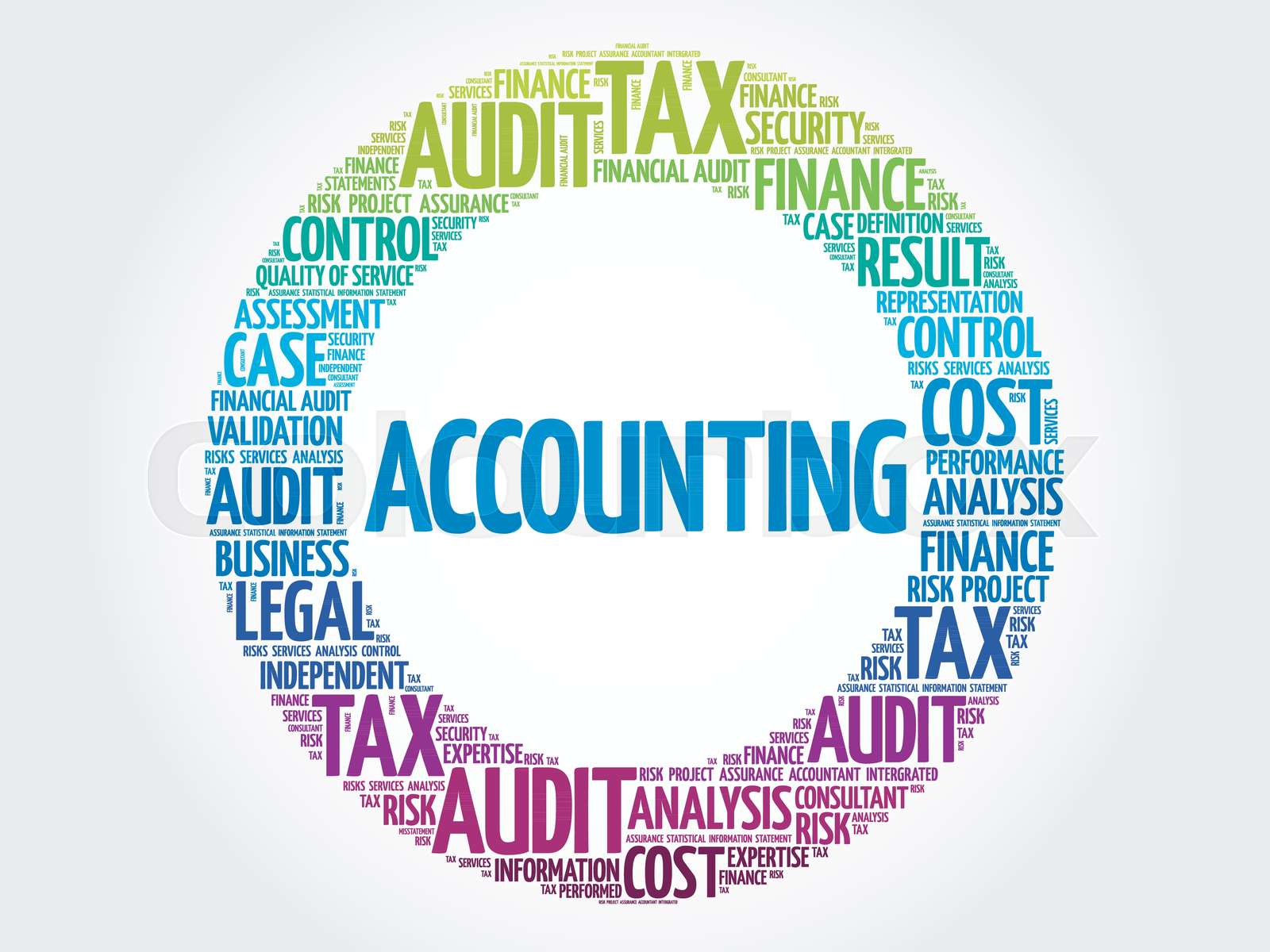 ACCOUNTING word cloud collage | Stock vector | Colourbox