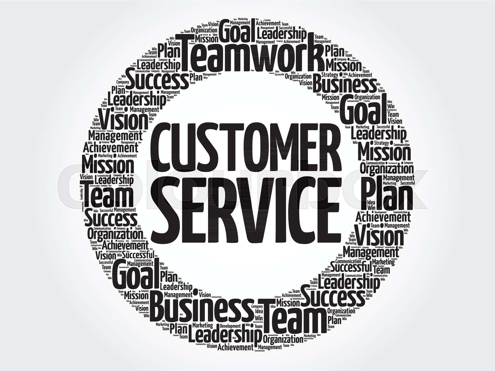 Customer Service word cloud | Stock vector | Colourbox