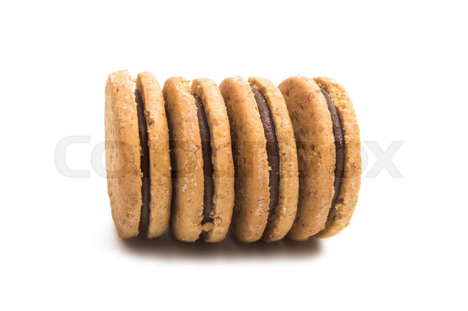 sandwich cookies isolated | Stock image | Colourbox
