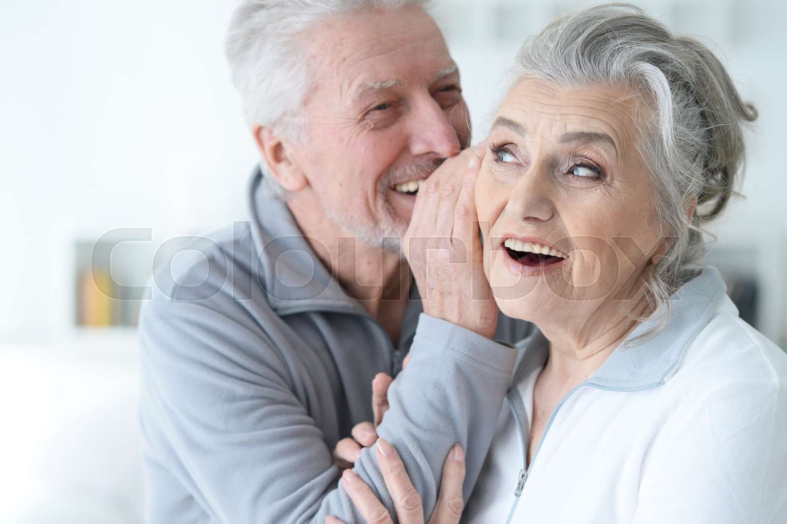 Senior Couple Posing Stock Image Colourbox