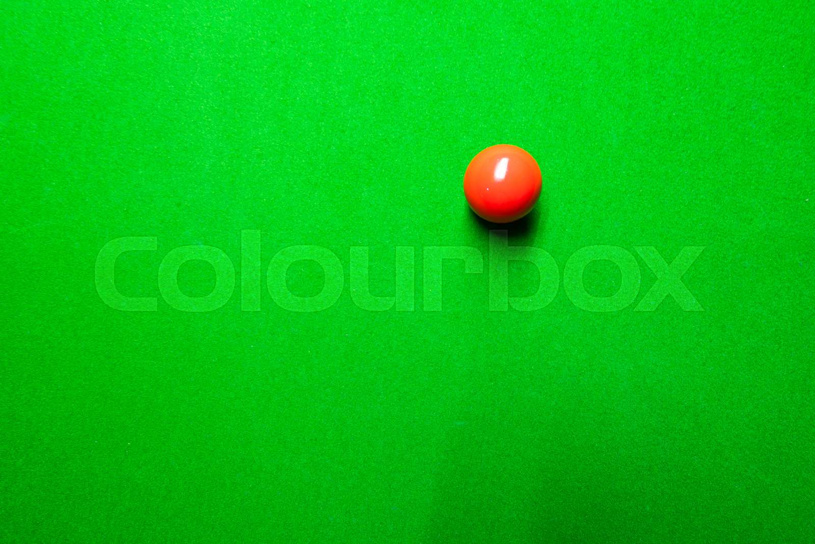 Snooker table top view with snooker balls on green | Stock image ...