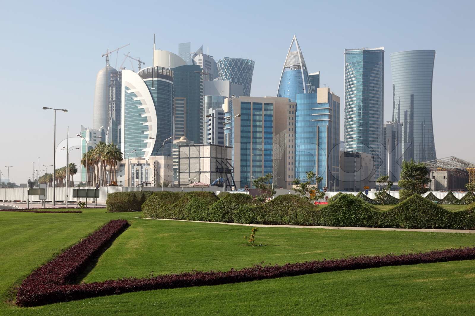Doha downtown district, Qatar | Stock image | Colourbox