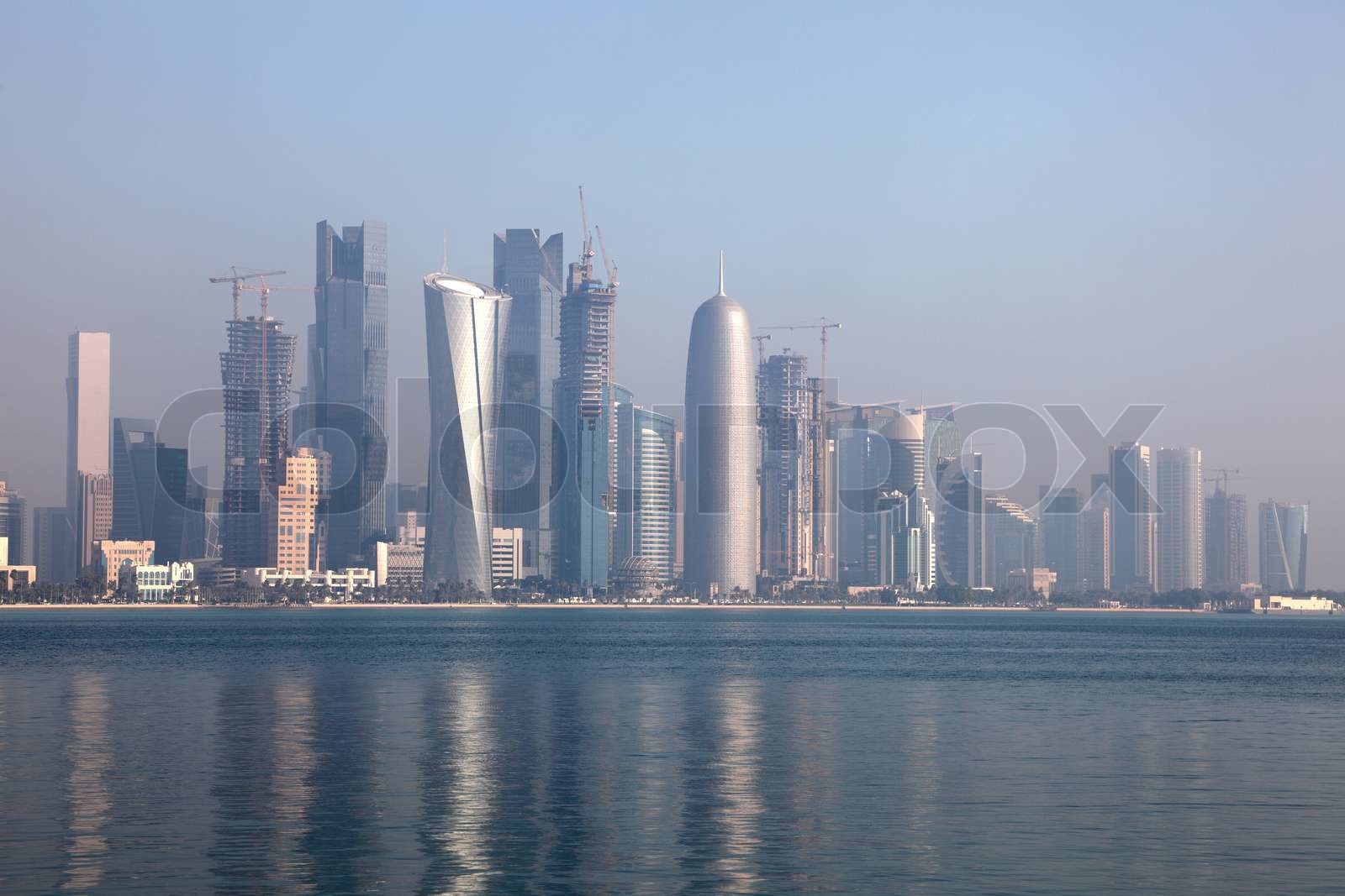 Doha downtown skyline | Stock image | Colourbox