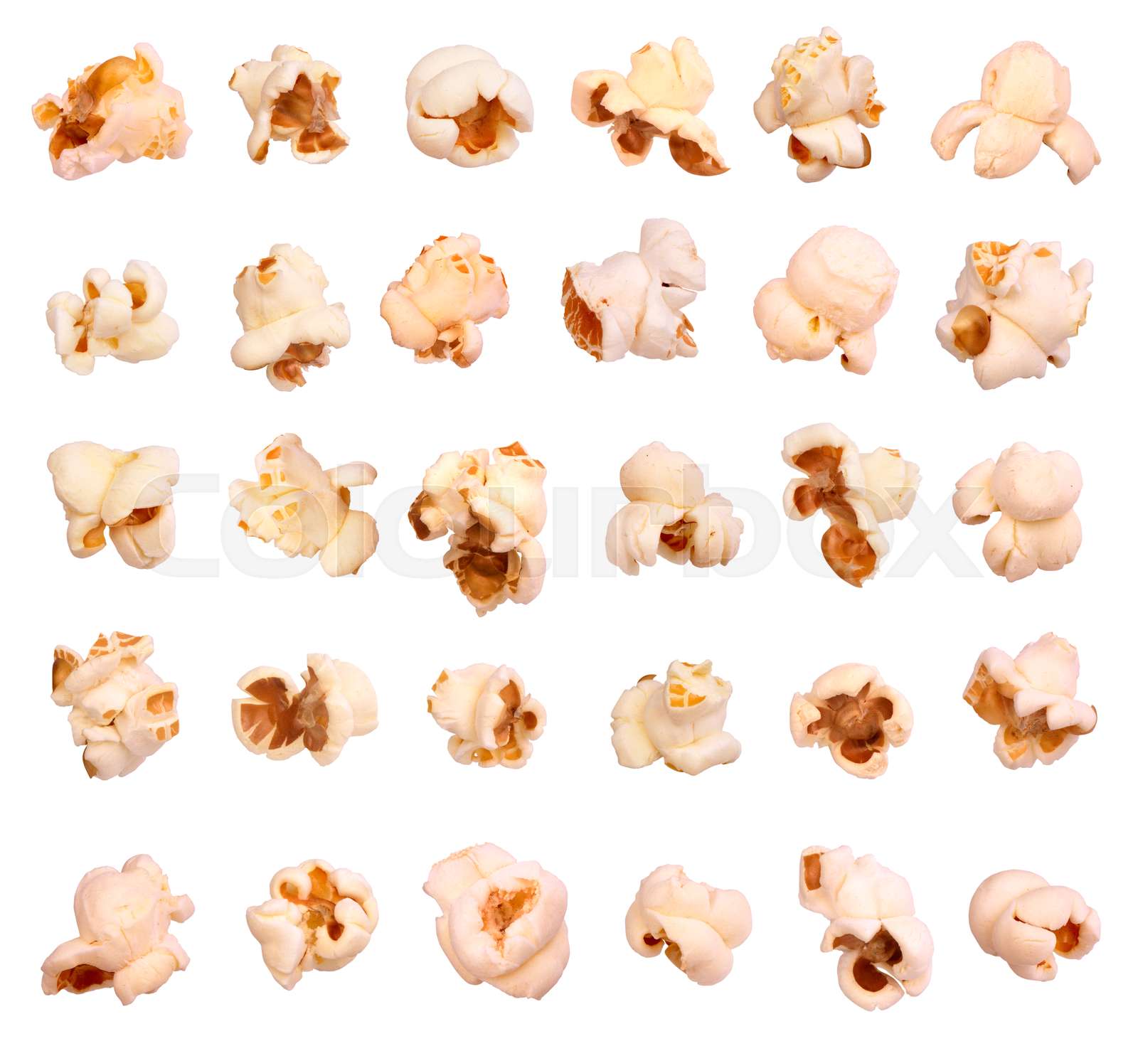 set of different popcorn | Stock image | Colourbox