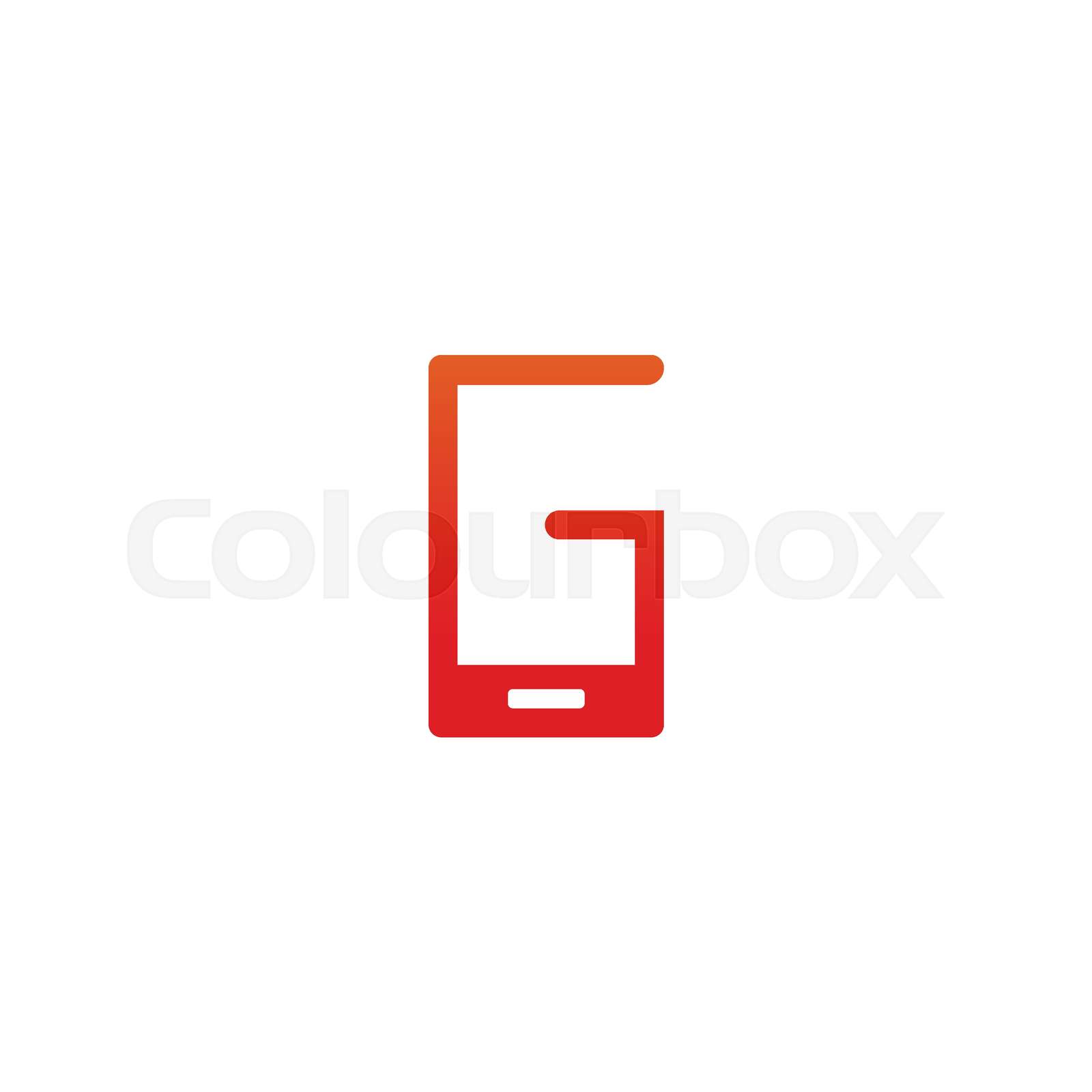 Abstract mobile phone logo and icon design template | Stock vector ...